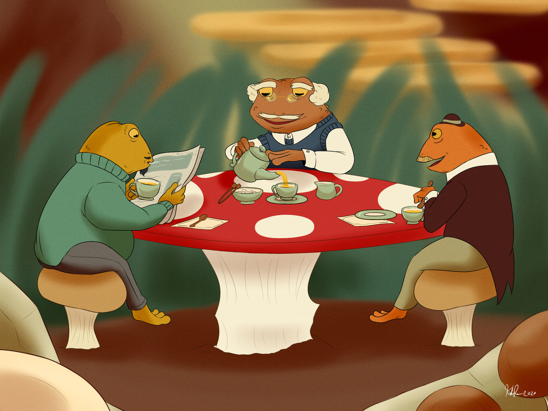 ArtStation - Toad Tea Time