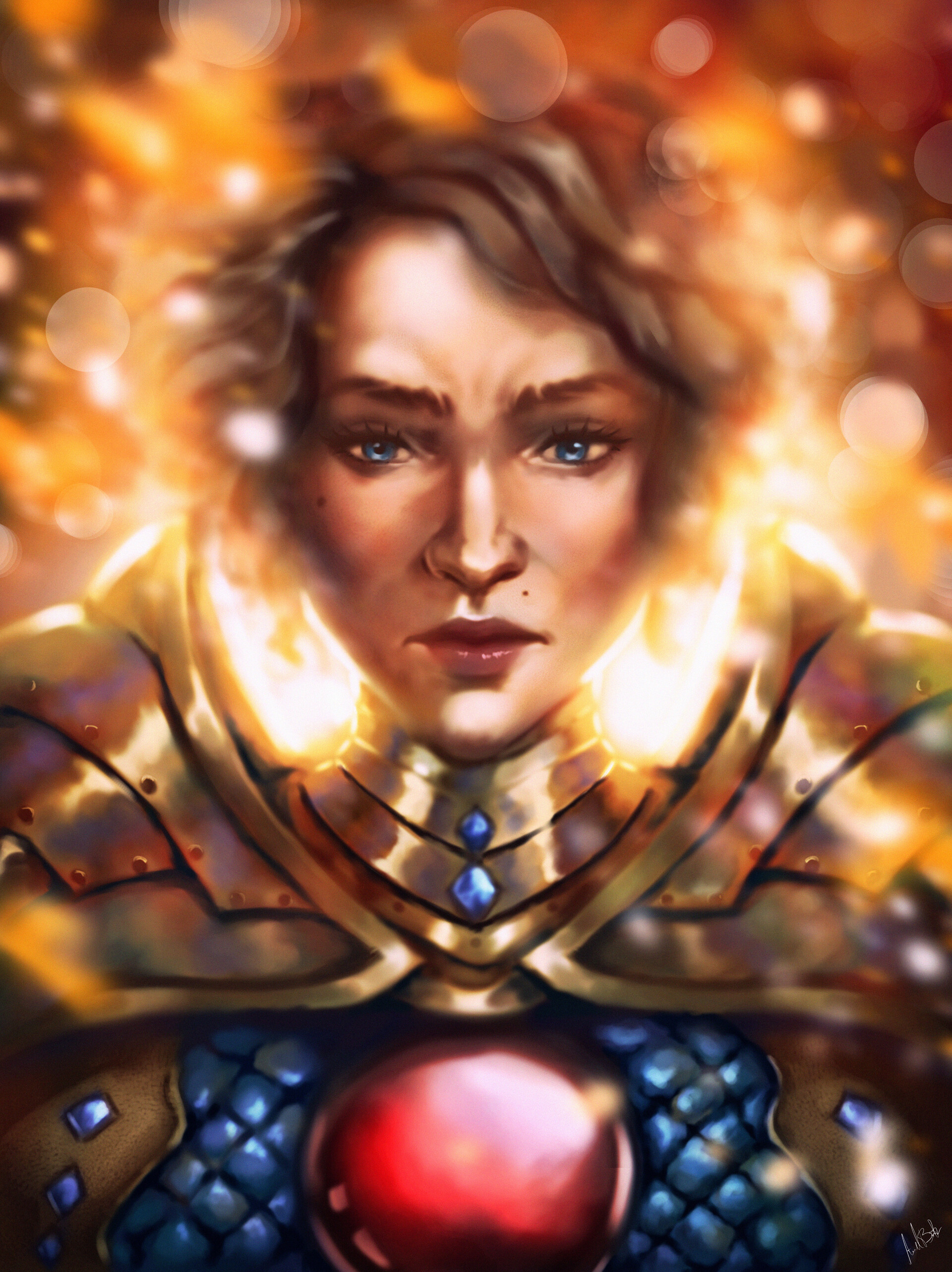 ArtStation - Human Knight - Portrait