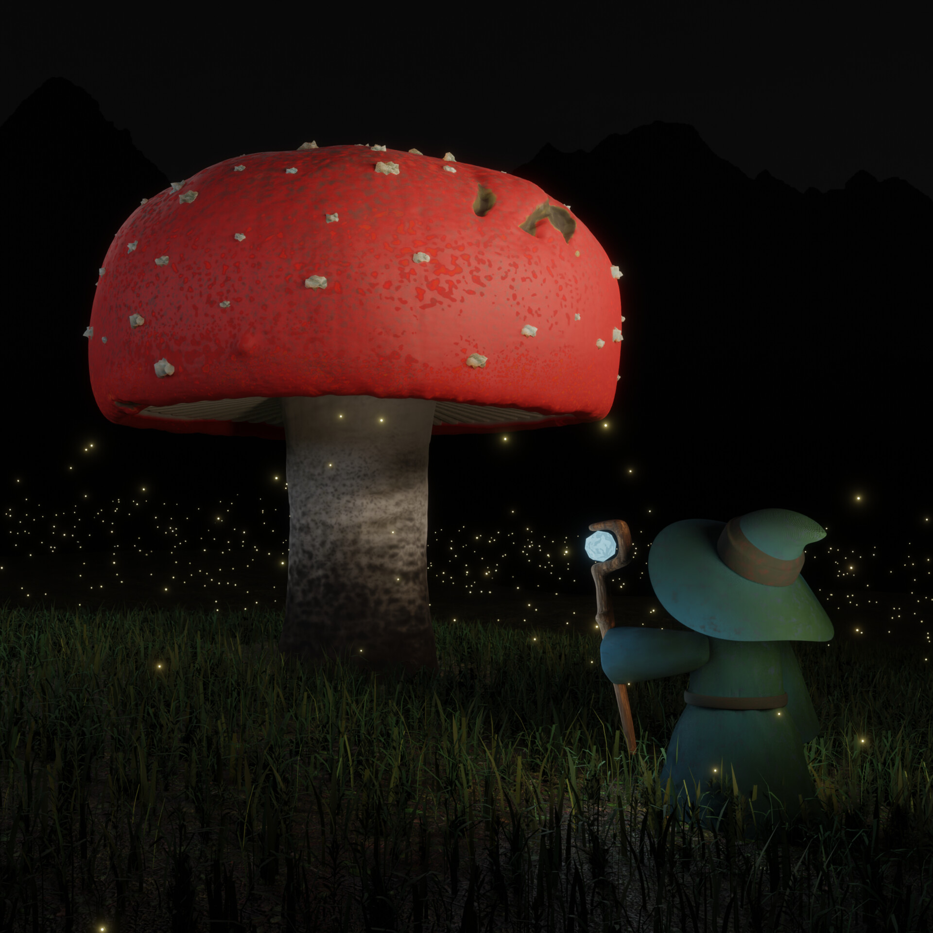 Mario Sabogal - Red Mushroom Wizard