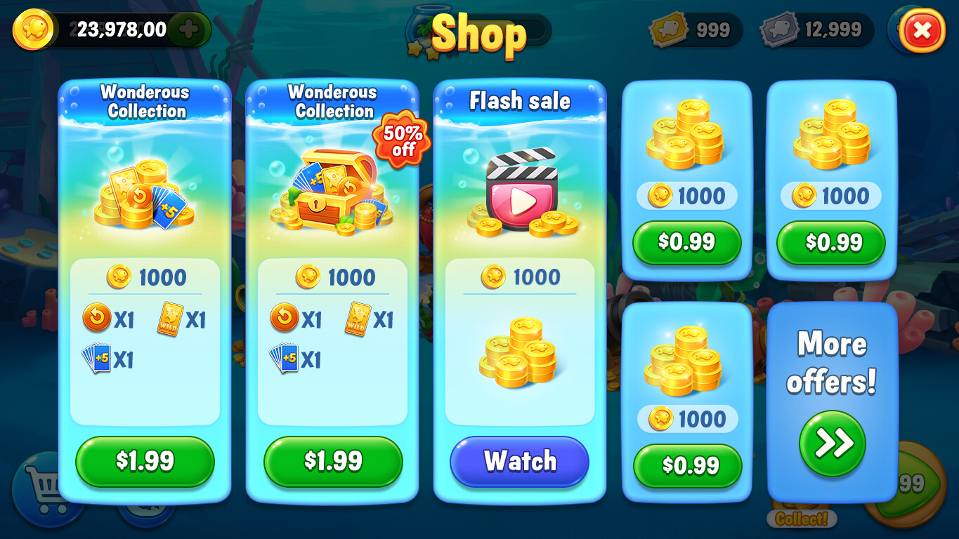 ArtStation - fish mania solitaire