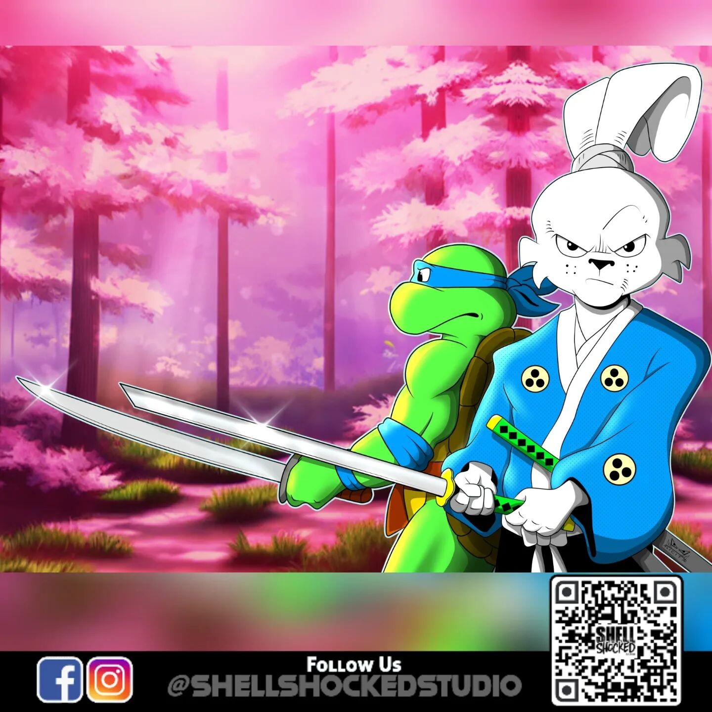 ArtStation - Two legendary swordsmen Usagi Yojimbo TMNT Leo