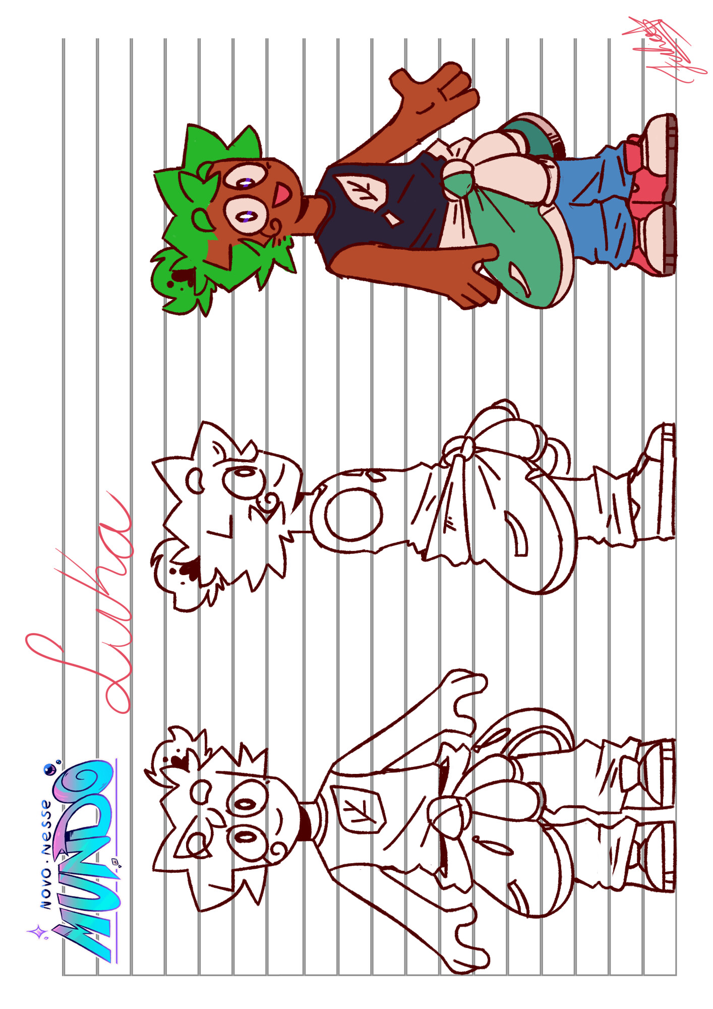 ArtStation - Luka character sheet