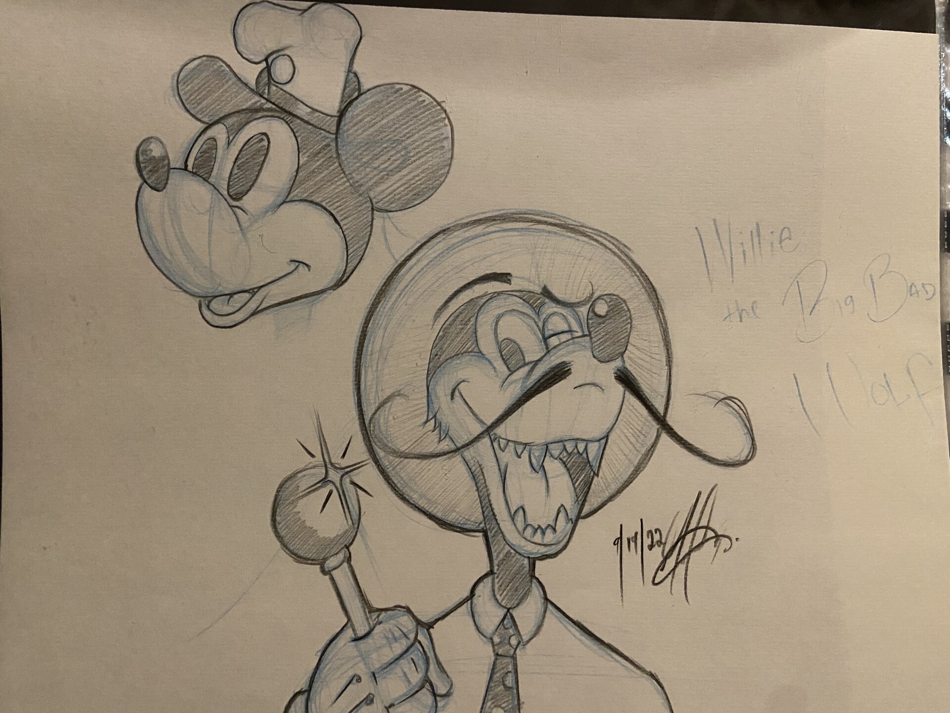 ArtStation - My Willy the big bad wolf sketch concept design with a ...