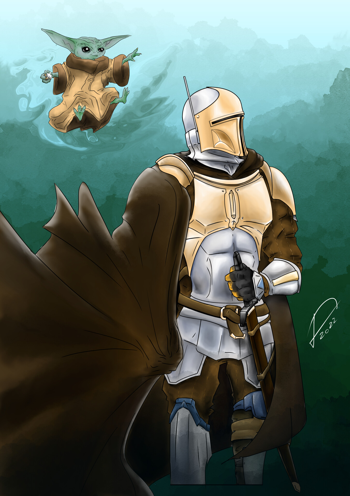 ArtStation - Mando Medieval Fan Art