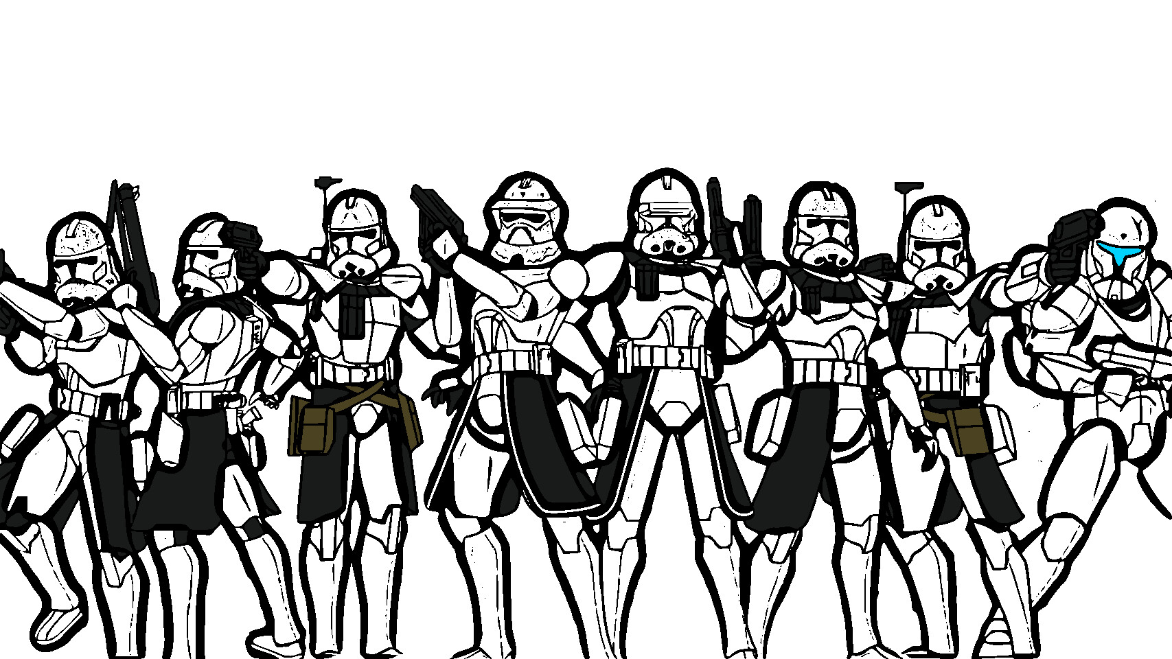 clone trooper coloring pages printable