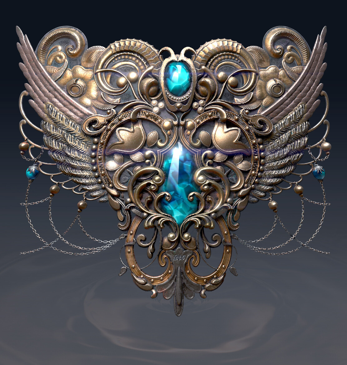 ArtStation - Baroque Necklace