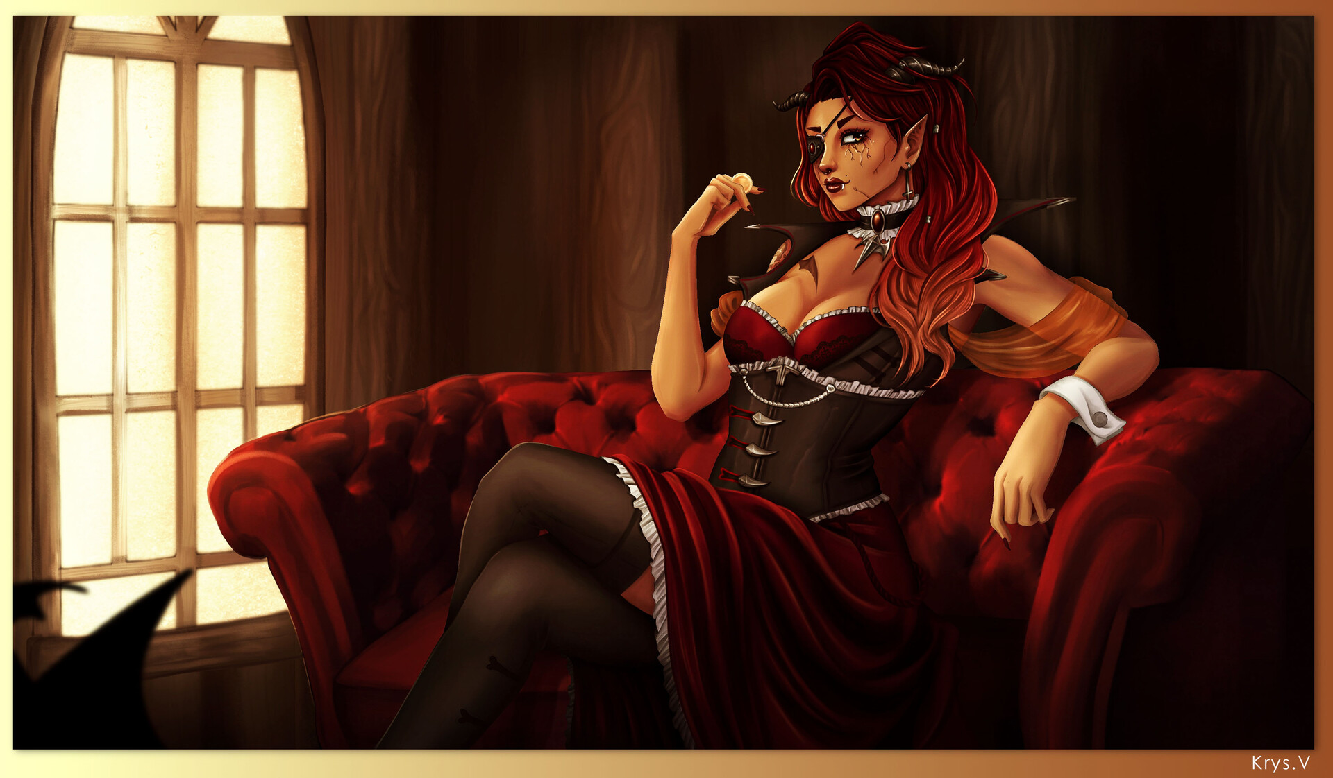 ArtStation - Samira - Halloween Fan Skin (Splash Art)