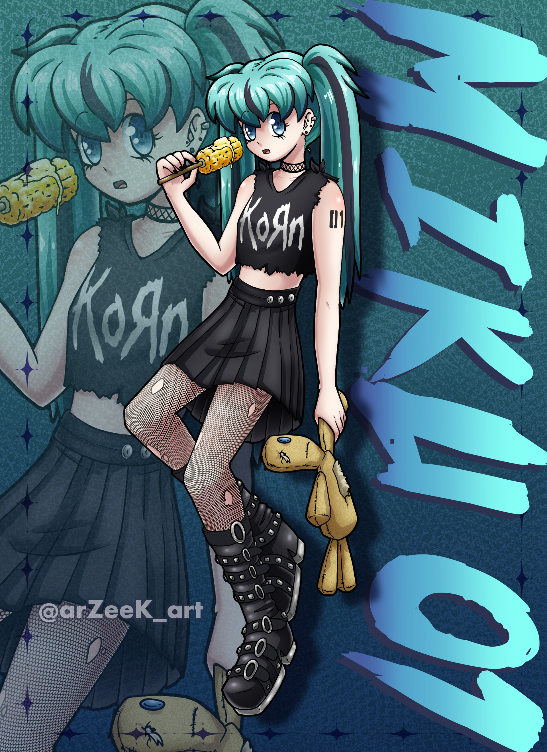 ArtStation - Korniku- Korn Enthusiast Hatsune Miku Fanart