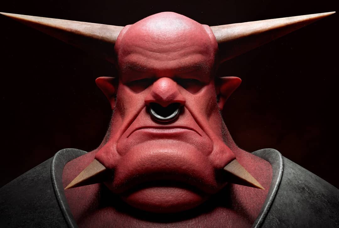 ArtStation - EVIL FAT FACE 3D CHARACTER MODEL