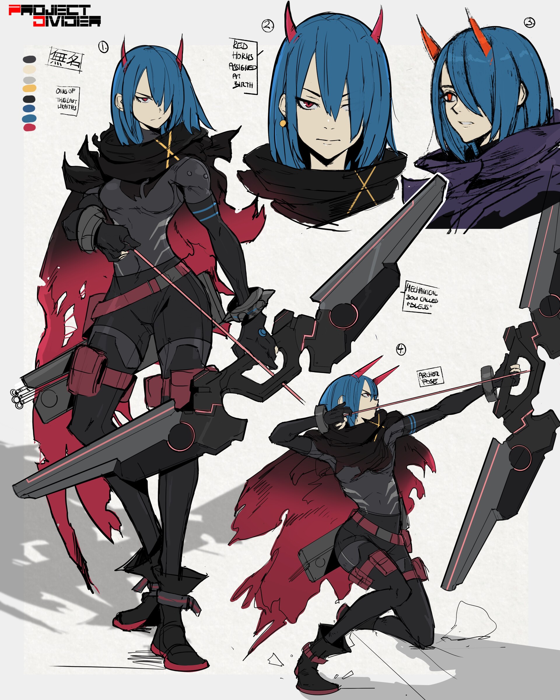 ArtStation - Character concept Blue Reaper