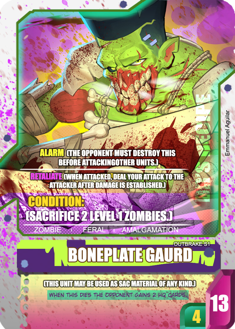 Emmanuel Aguilar - Boneplate Guard Illustration