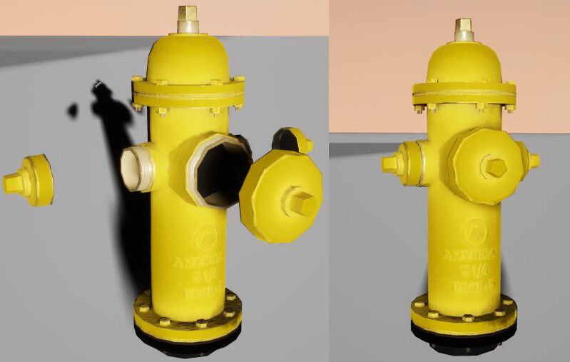 ArtStation - American-Darling Fire Hydrant