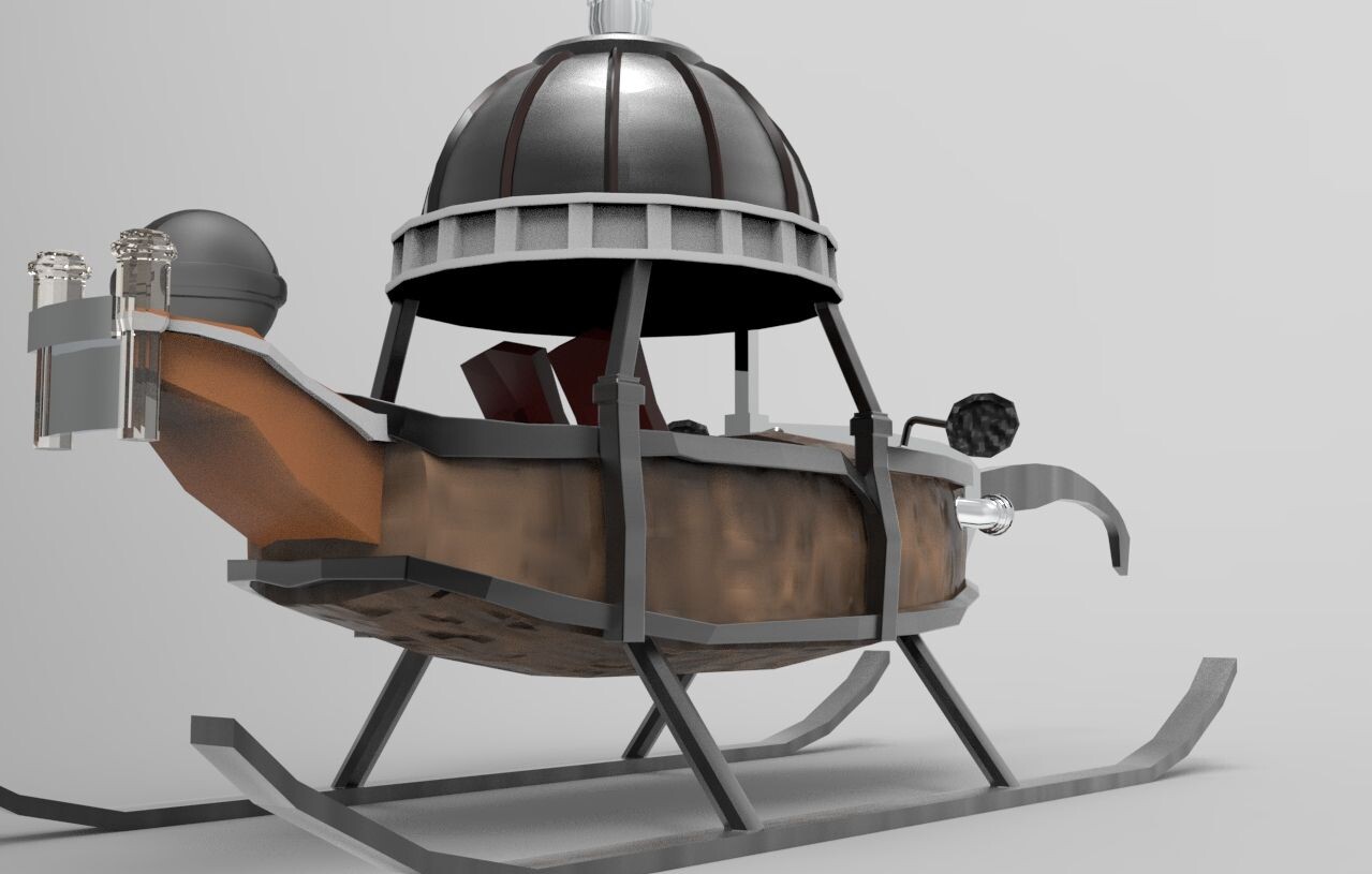 ArtStation - Steampunk ancient vehicle