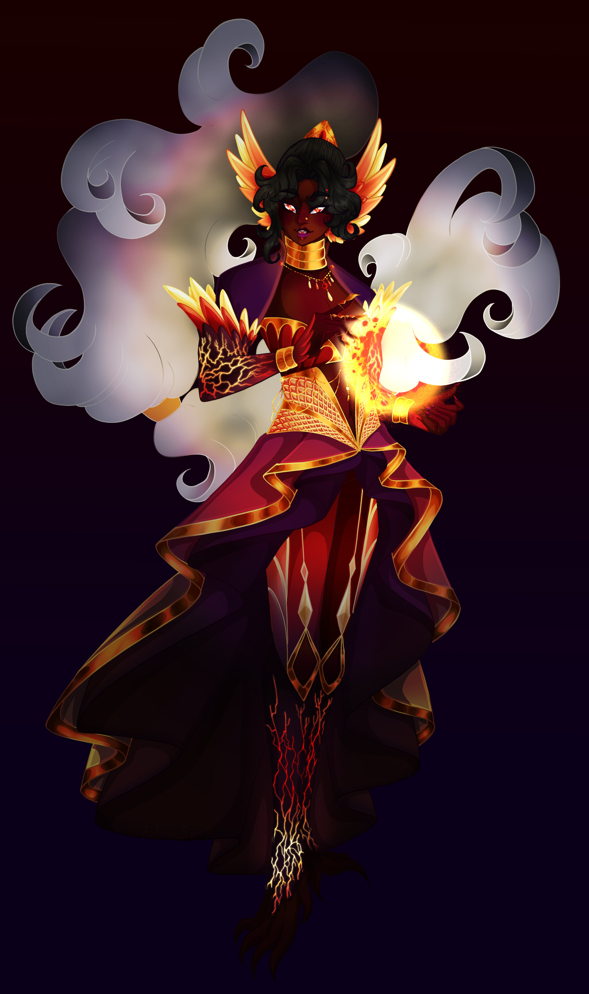ArtStation - Agnialla - Deity of Fire