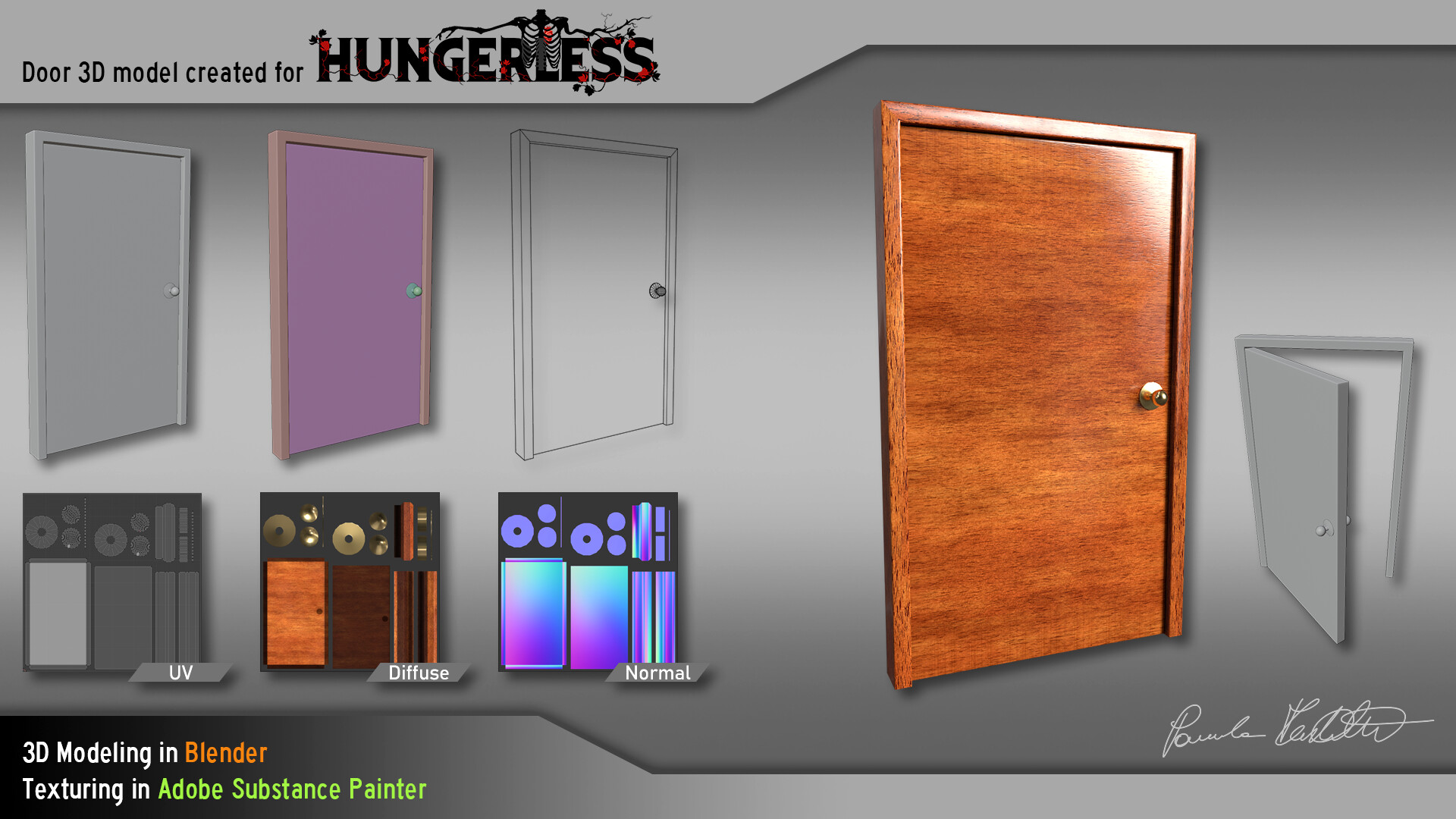 ArtStation - Door created for "Hungerless".