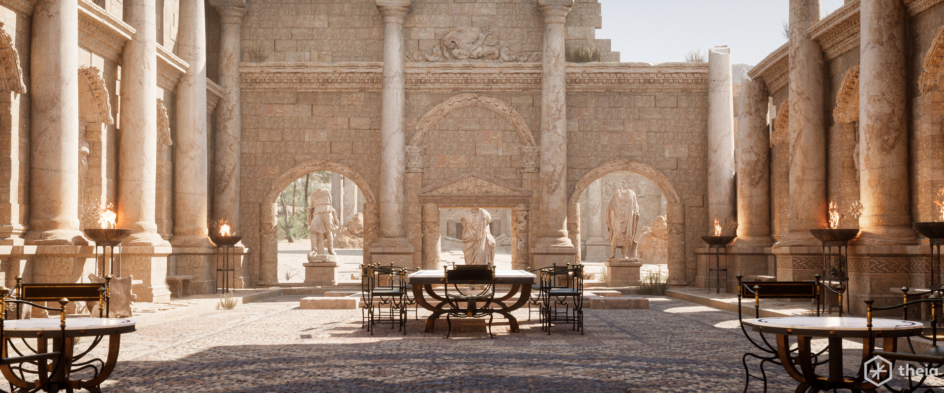 ArtStation - Roman Ruins Conference Room