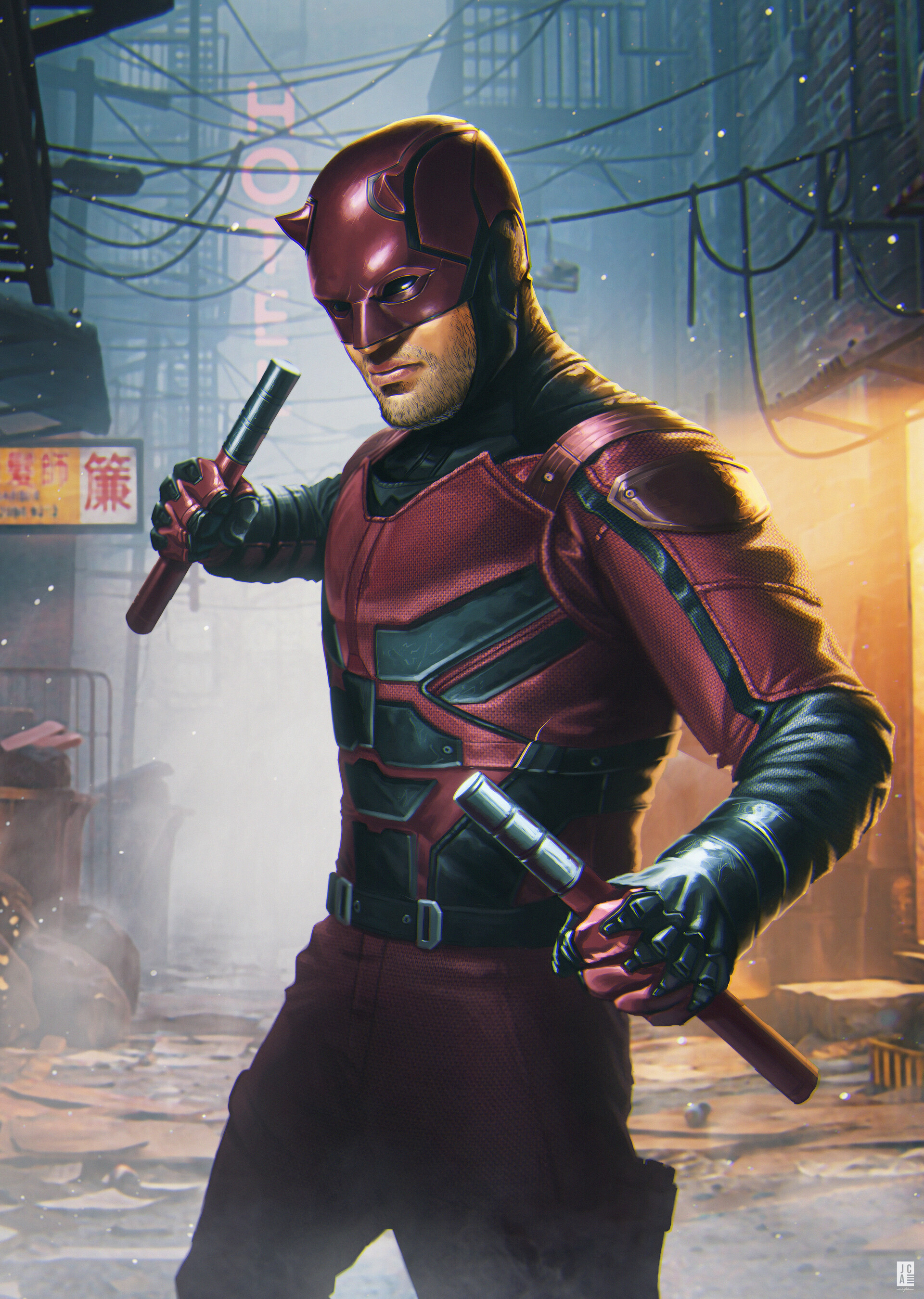 Jackson Caspersz - Dare Devil Digital Painting