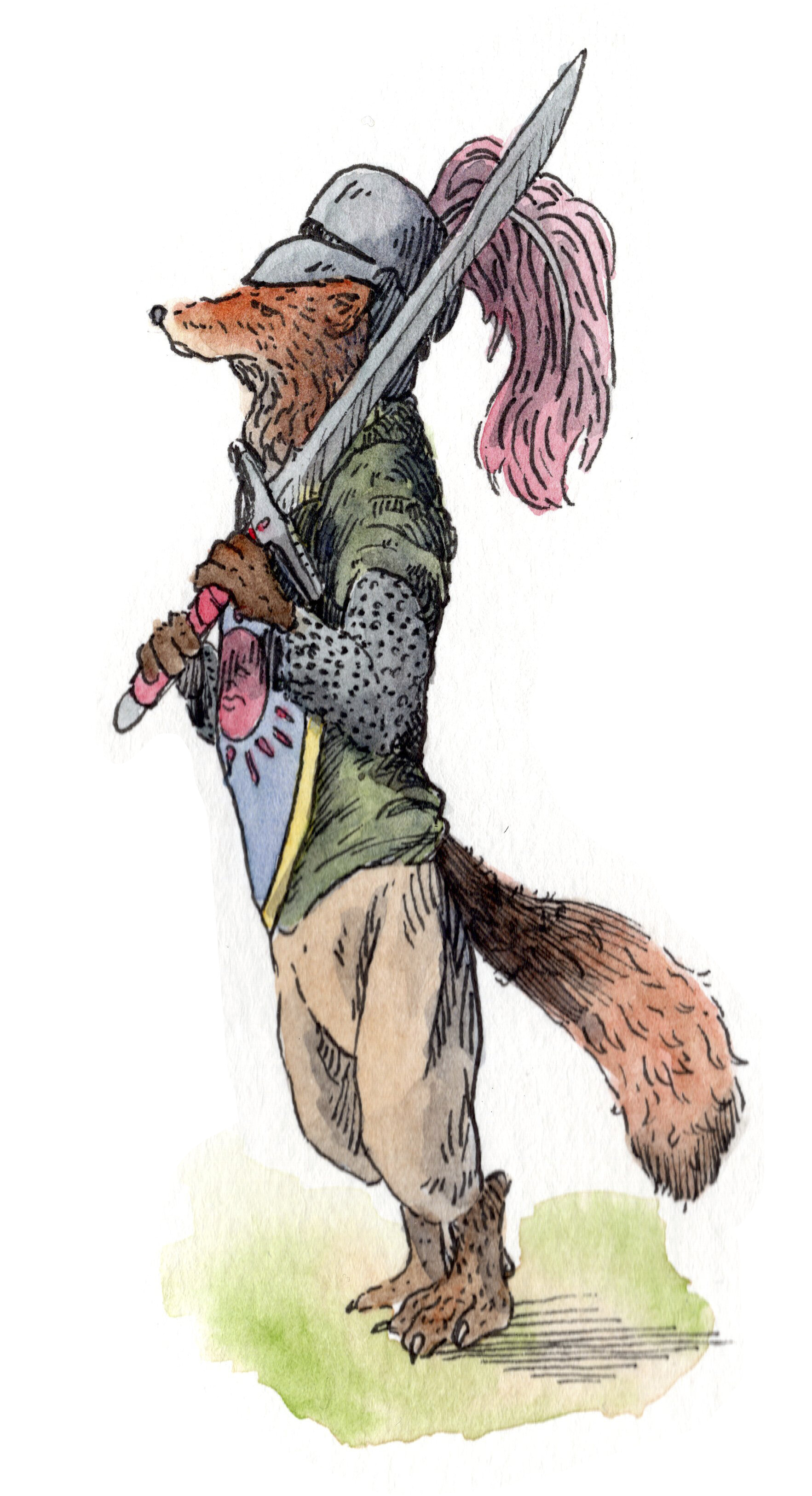 ArtStation - Red fox Knight