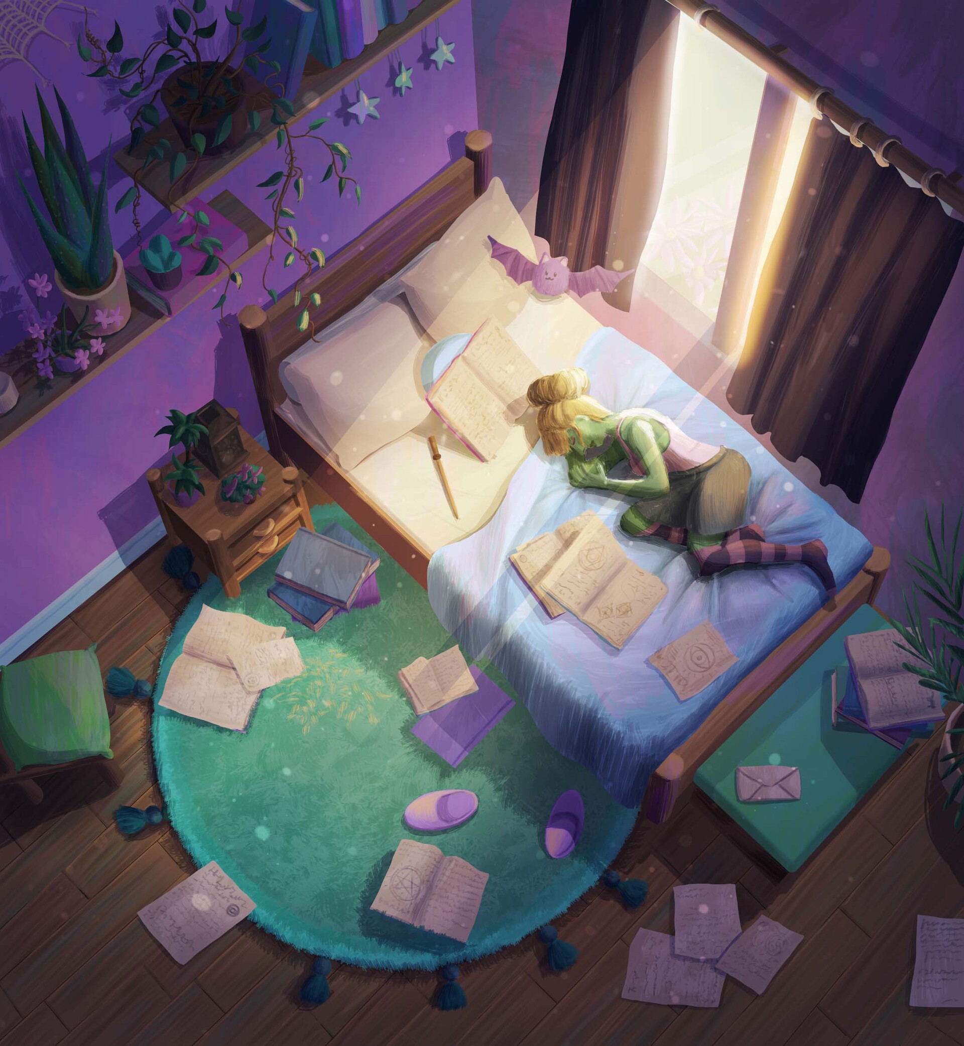 Philippine VANHOUTTE - Drawtober 2022 : Spellbook Apprentice