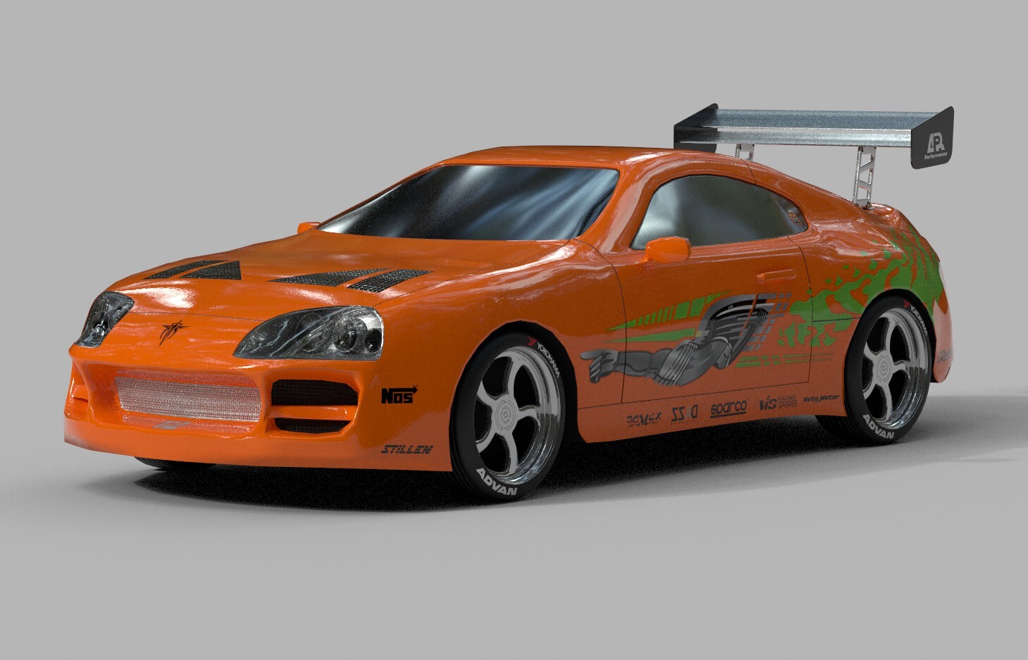 ArtStation - Toyota Supra MK4