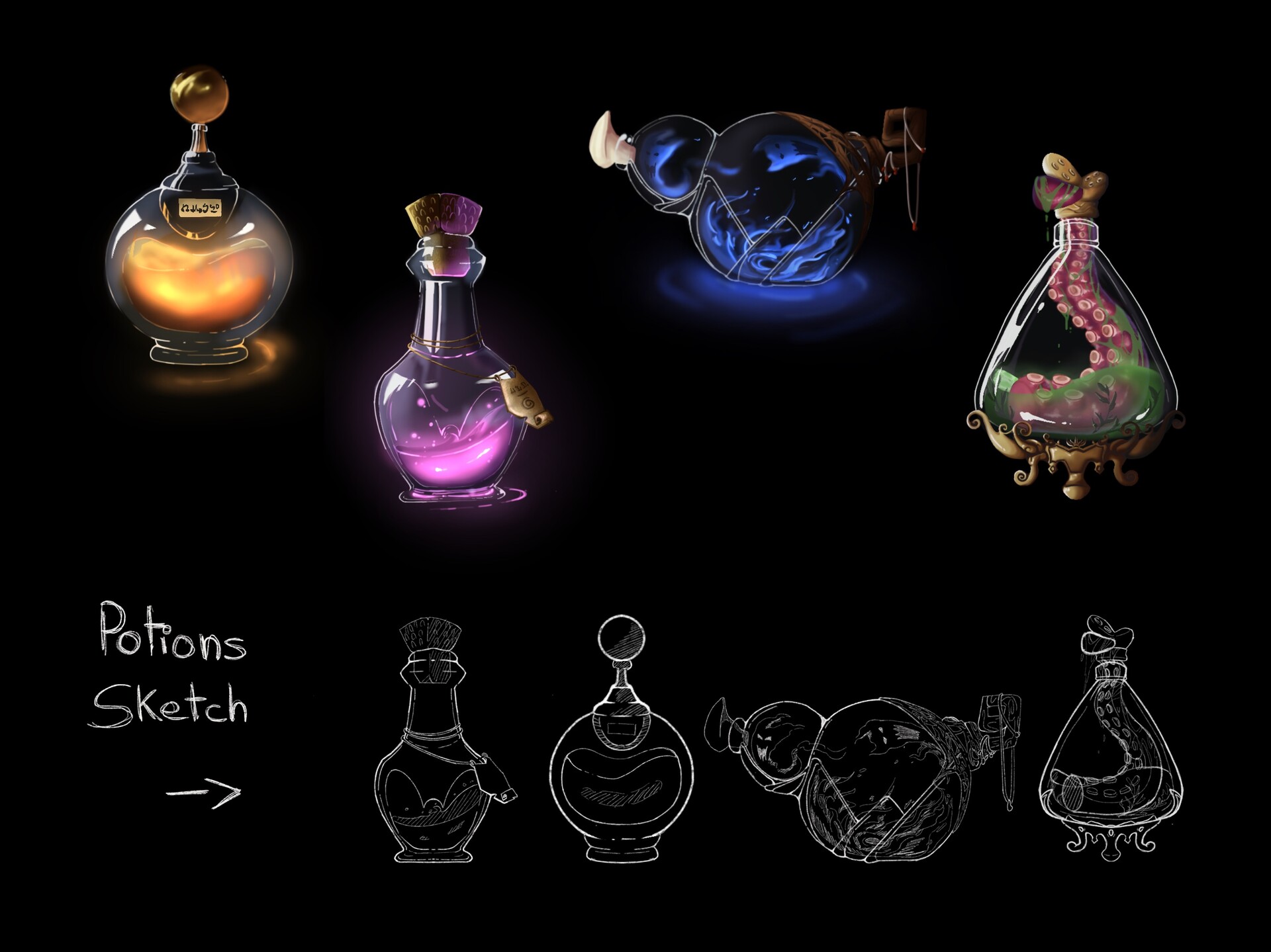 ArtStation - Magic Potions