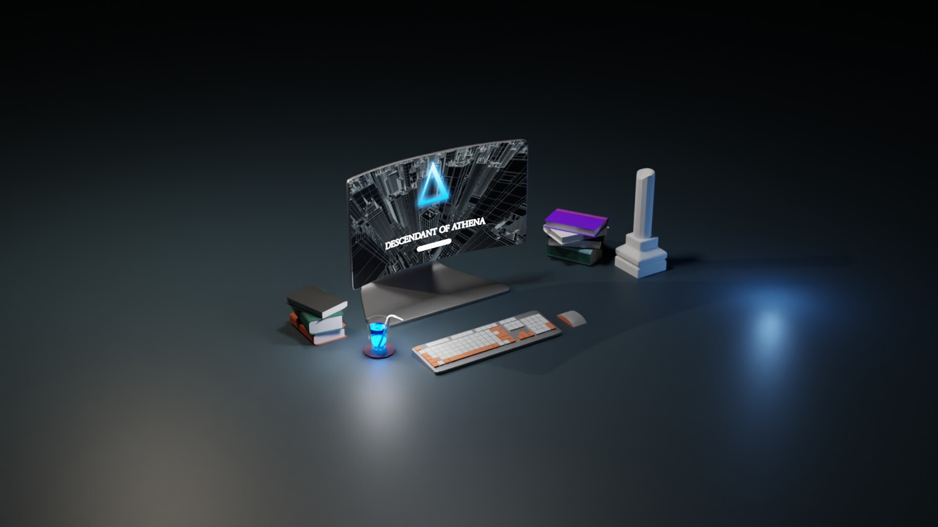 ArtStation - Modern-day demigod desktop scene