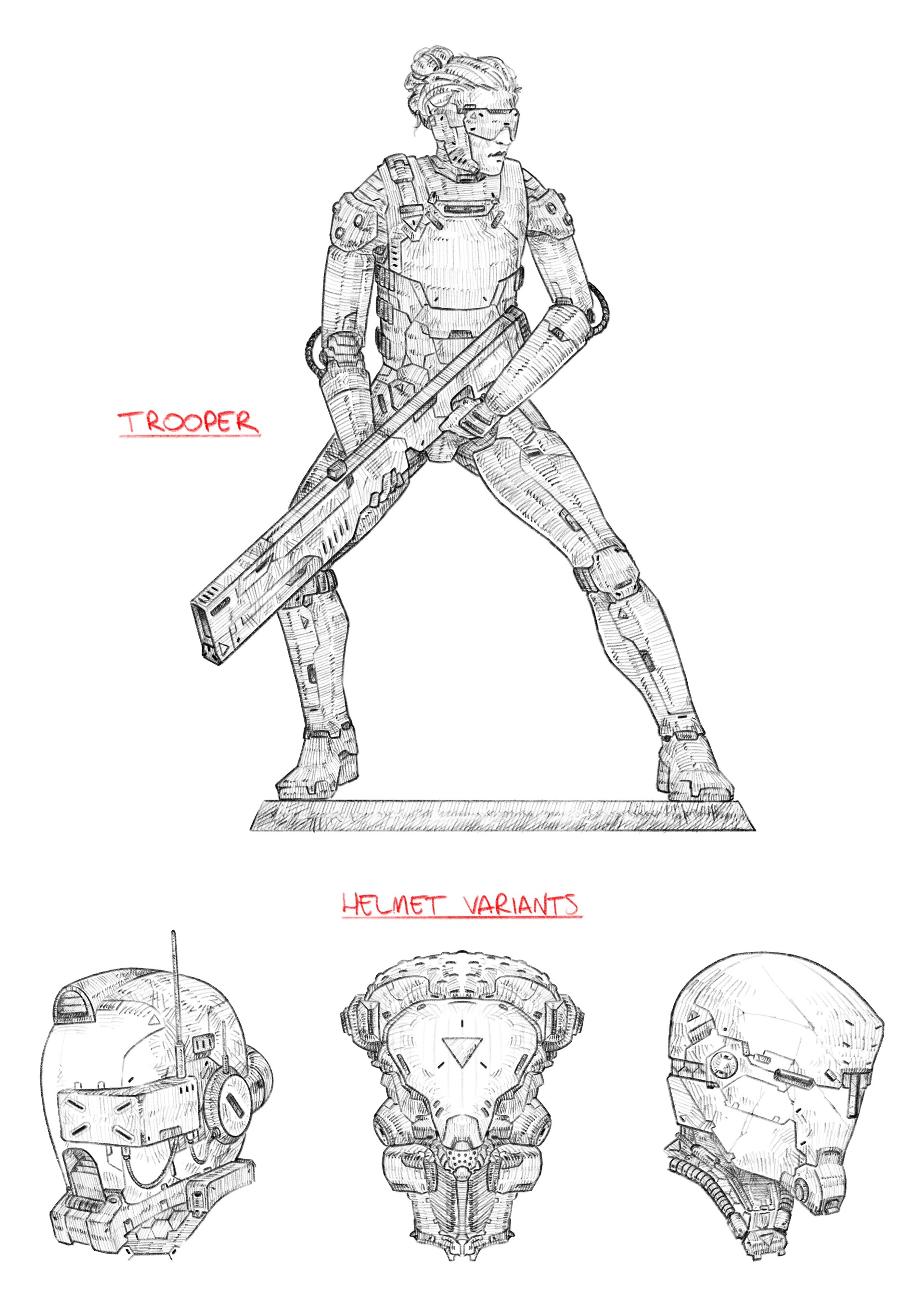 ArtStation - Trooper - miniature concept
