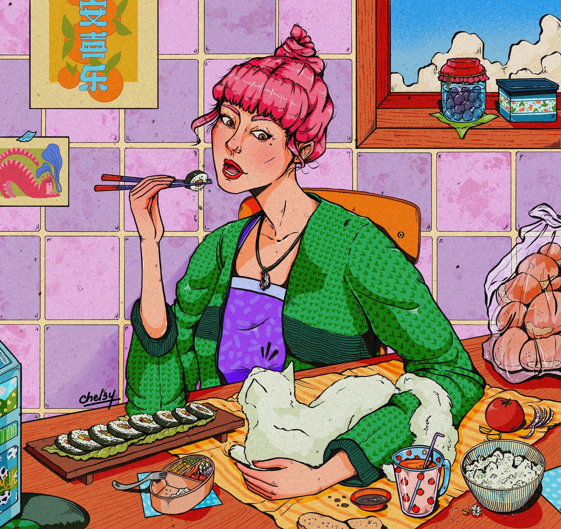 ArtStation - Give some sushi human!