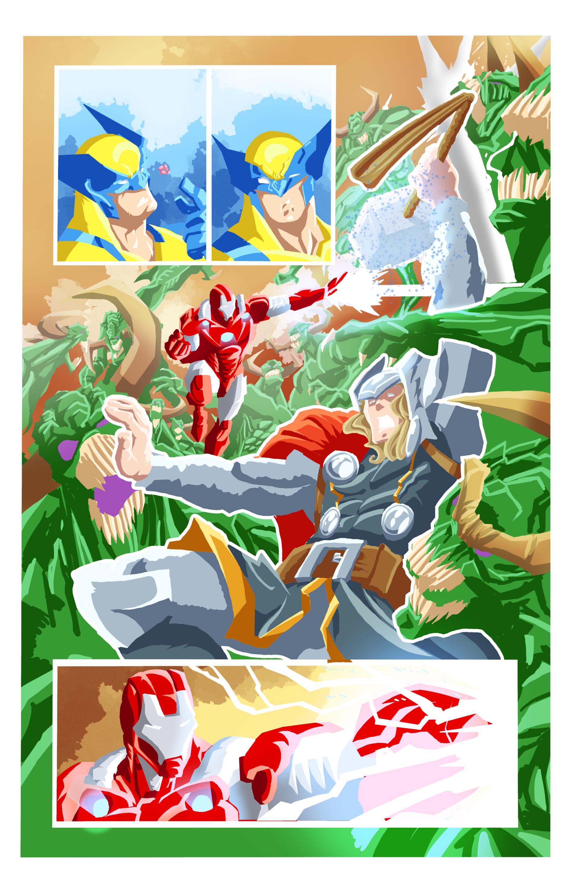 Anubhav Jaiswal - Avengers Comic Page