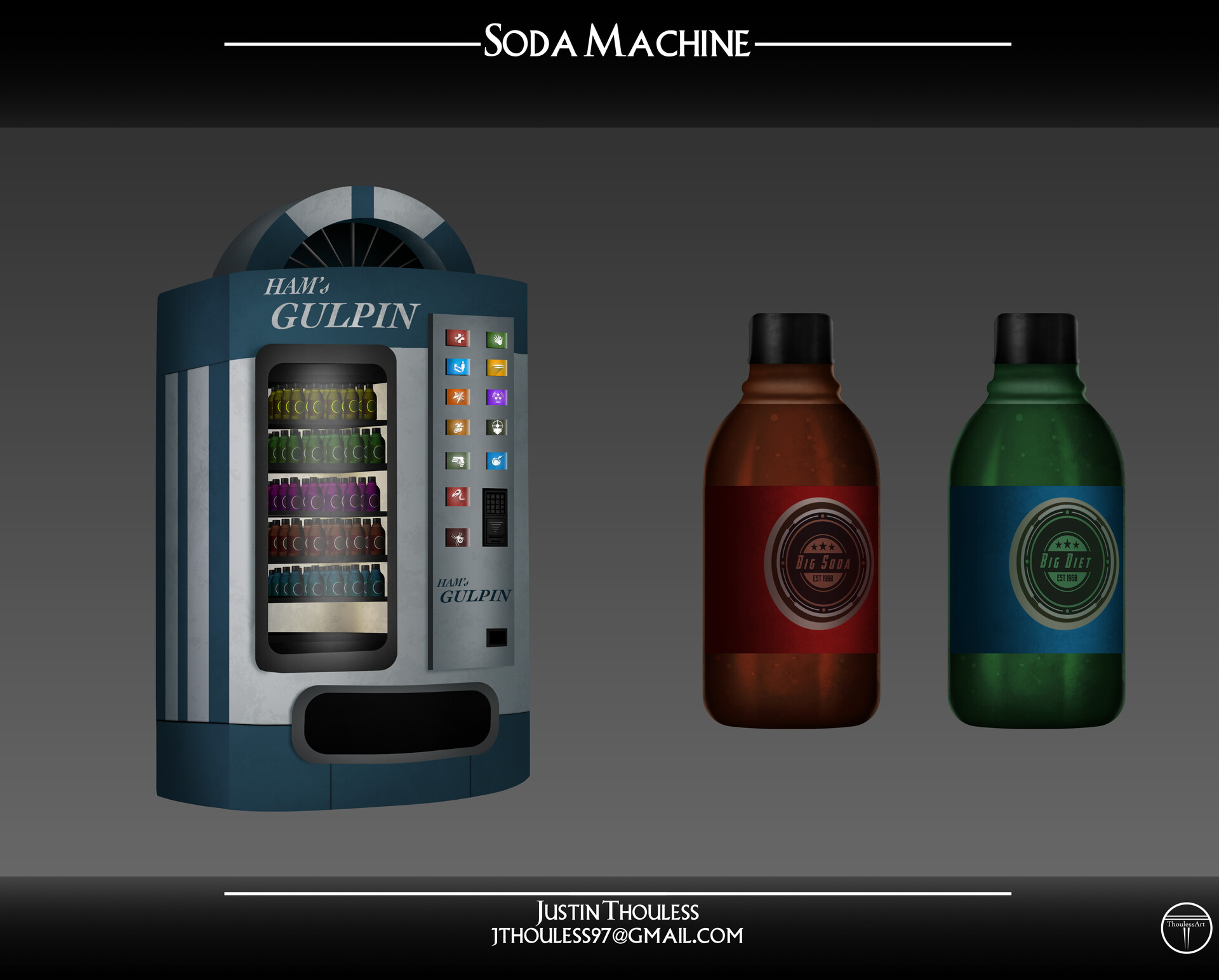 ArtStation - Soda Machine Design