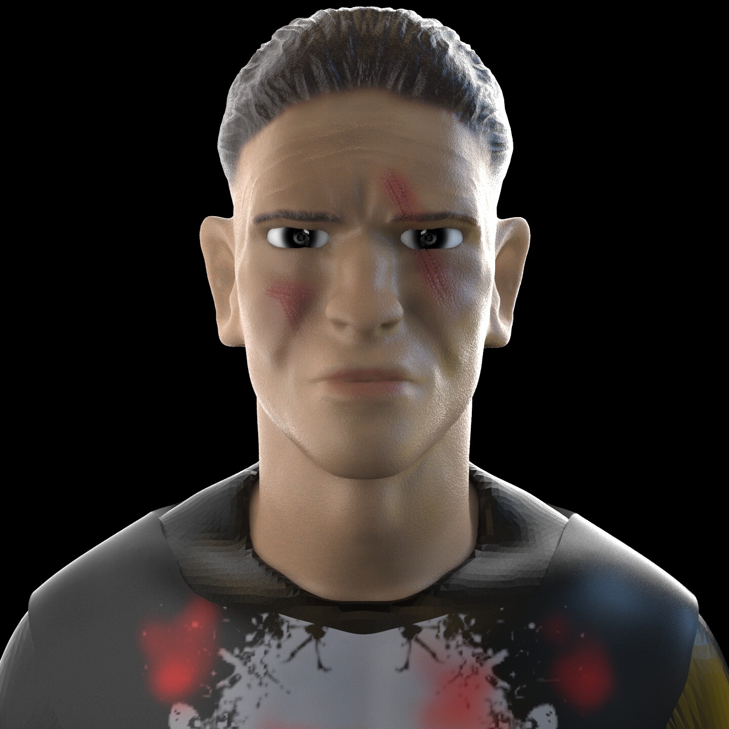 ArtStation - 3D stylized character The Punisher. Sculpted in Zbrush ...