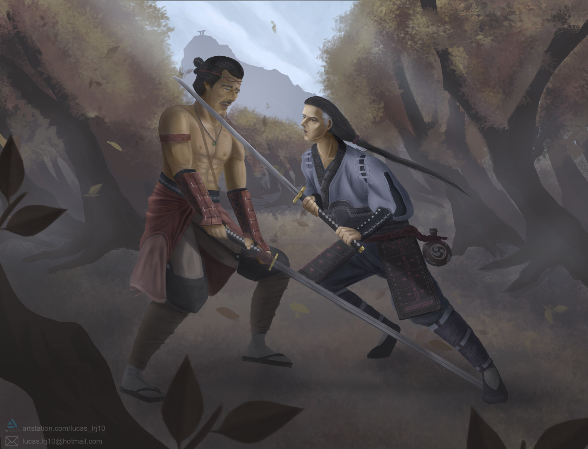ArtStation - Samurai Fighting