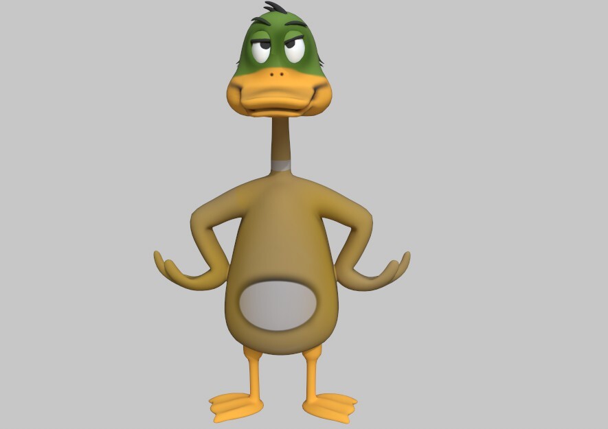 ArtStation - Angry Duck 3D model