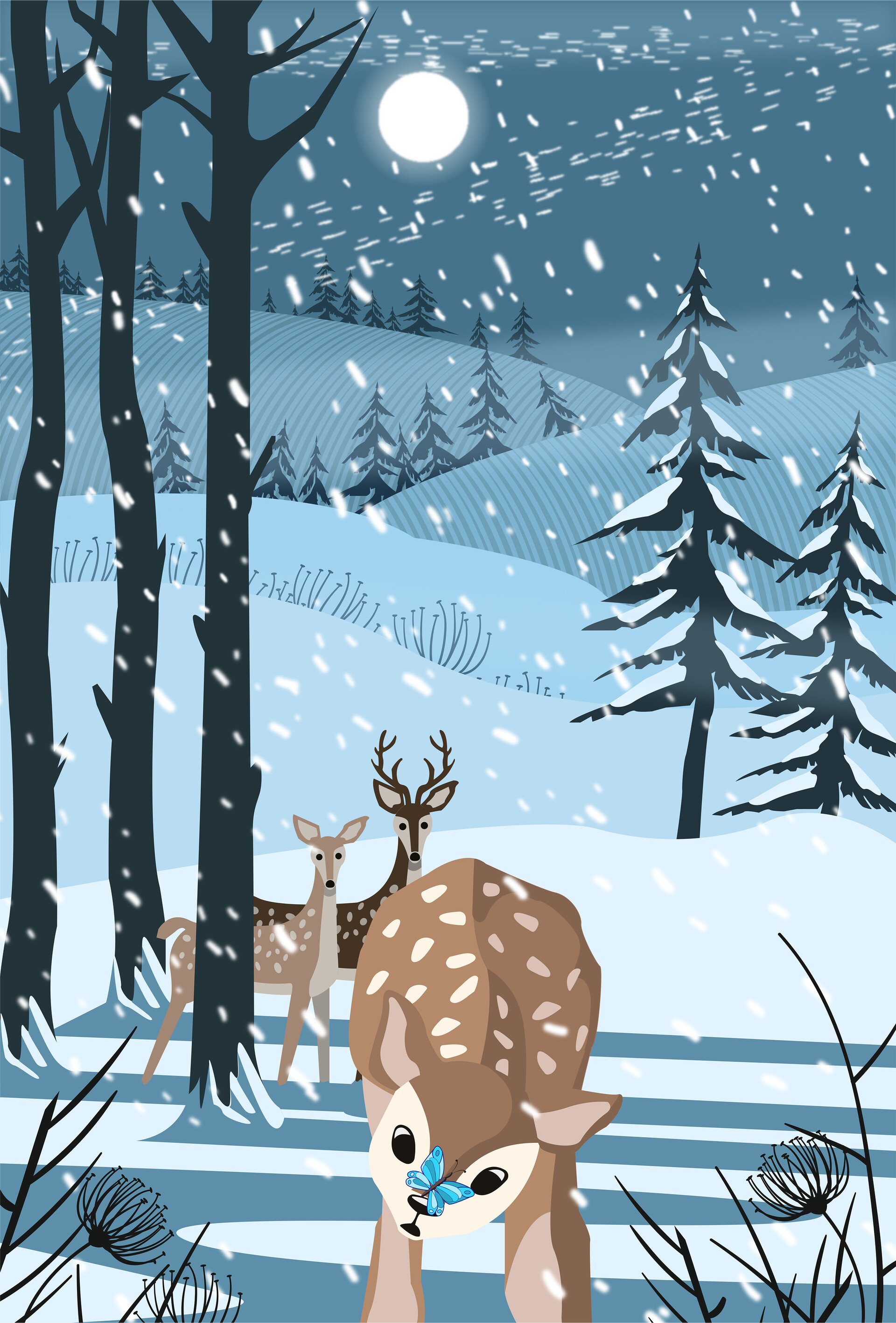 ArtStation - Winter forest