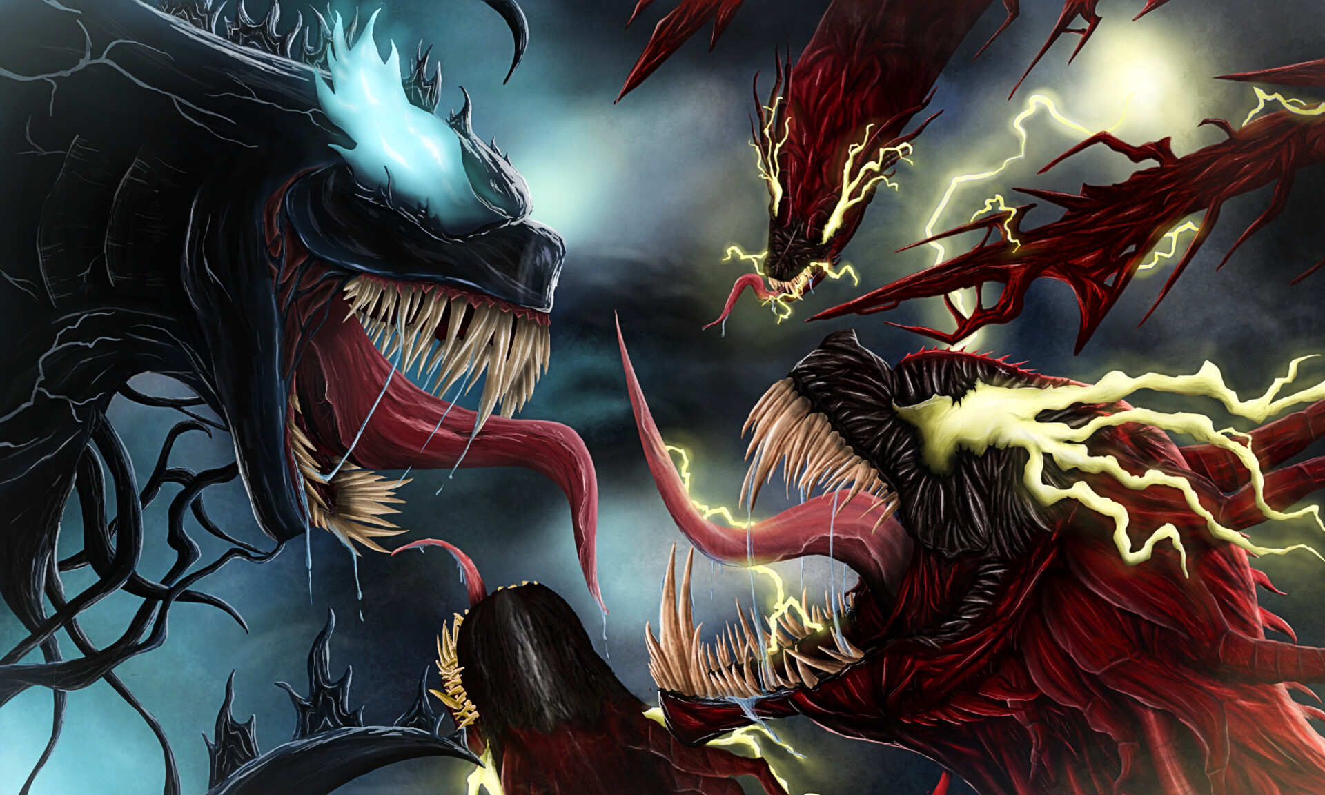 ArtStation - Venom Godzilla vs King Carnage