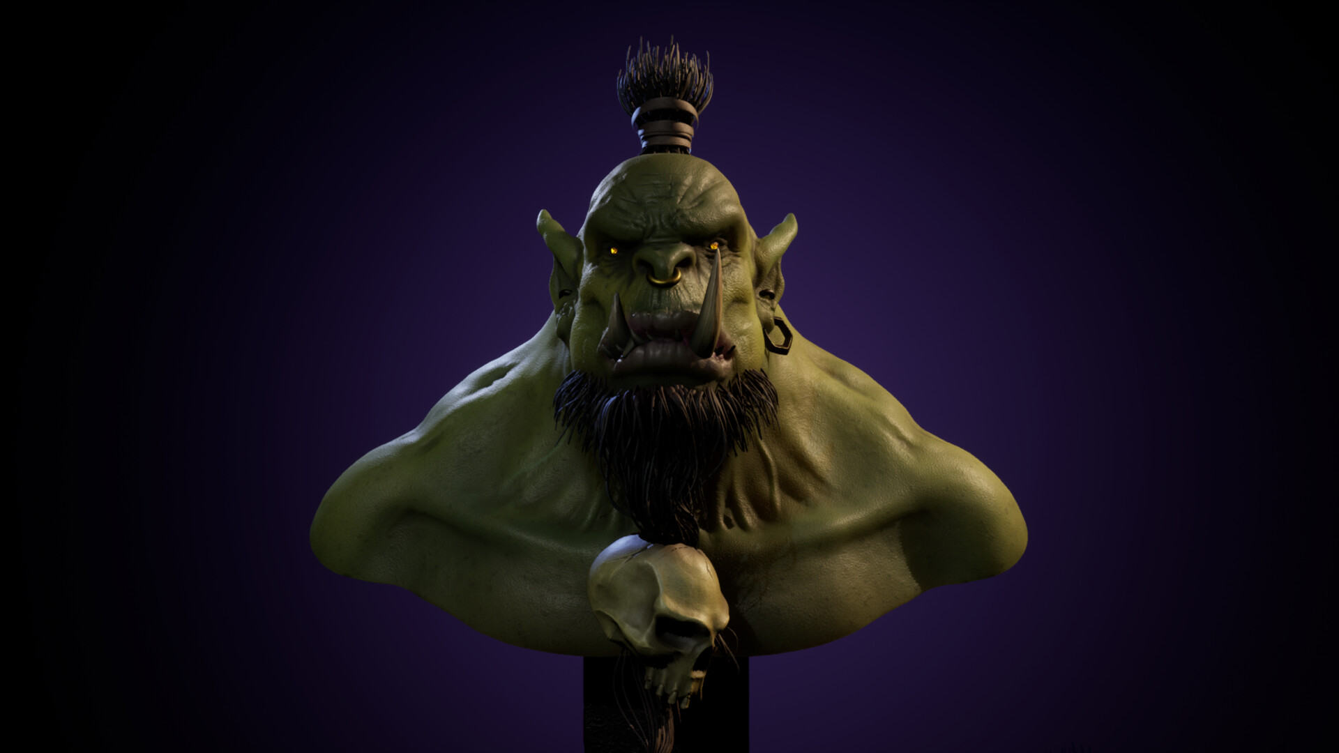 AdamVickerstaff.com - Orc Head