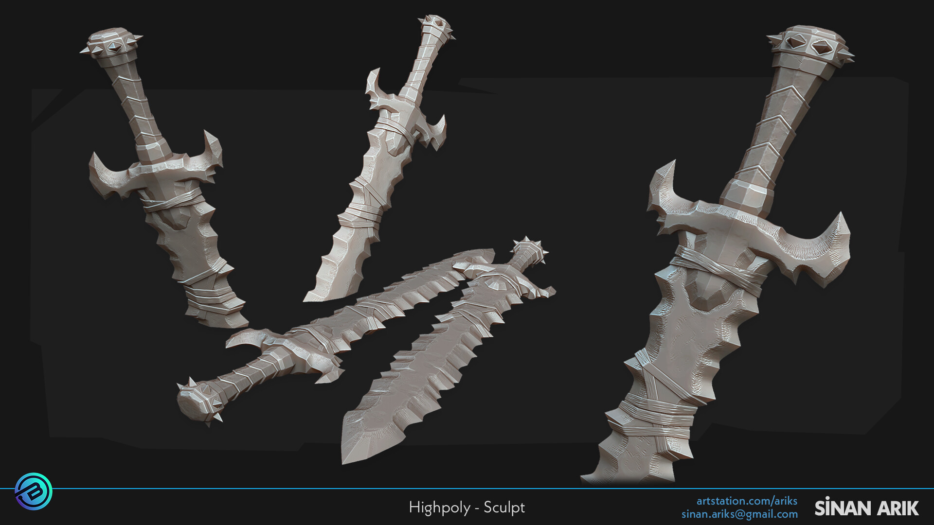 Sinan Arık - Stylized Orc Sword - 1