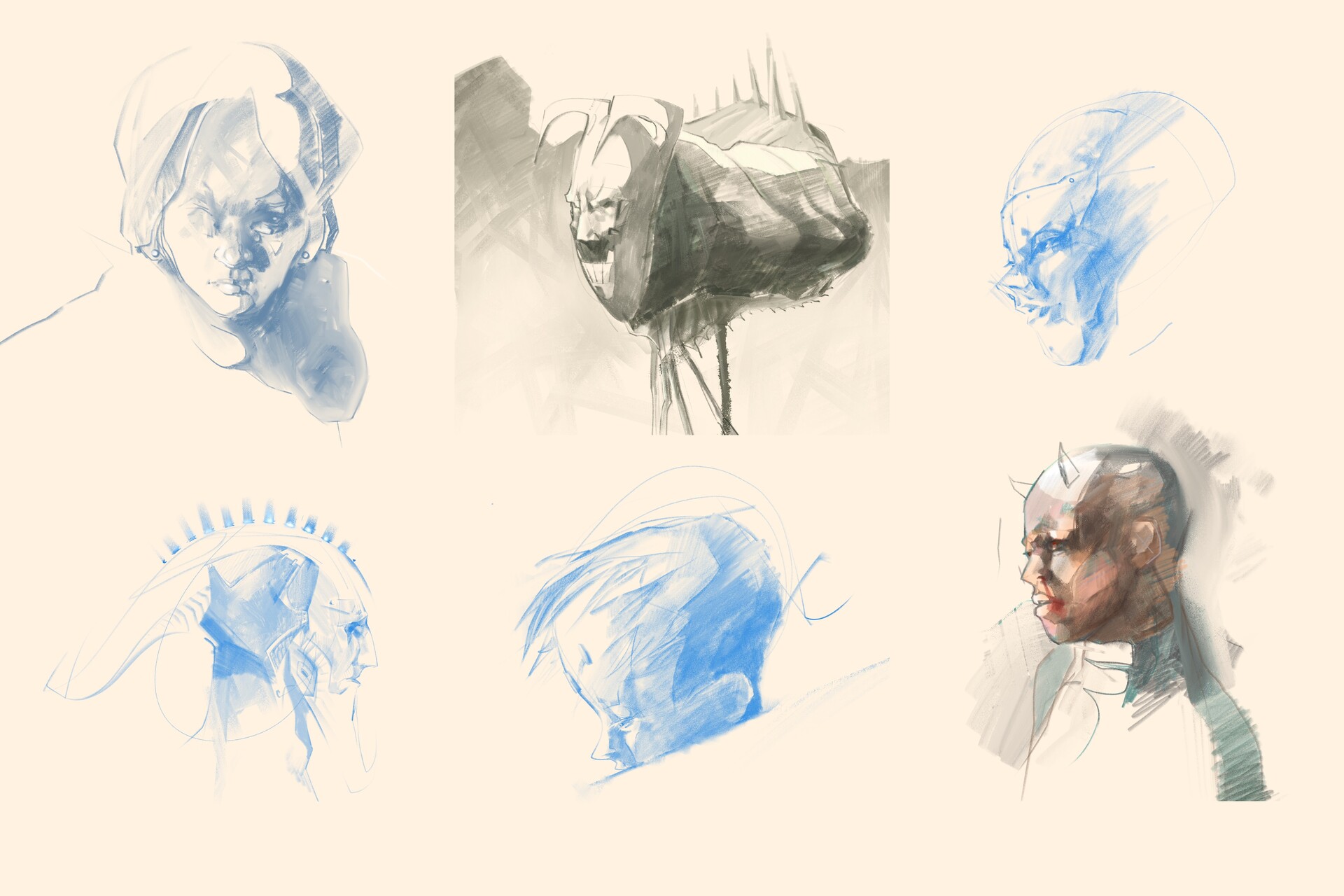 ArtStation - Spontaneous character design portraiture