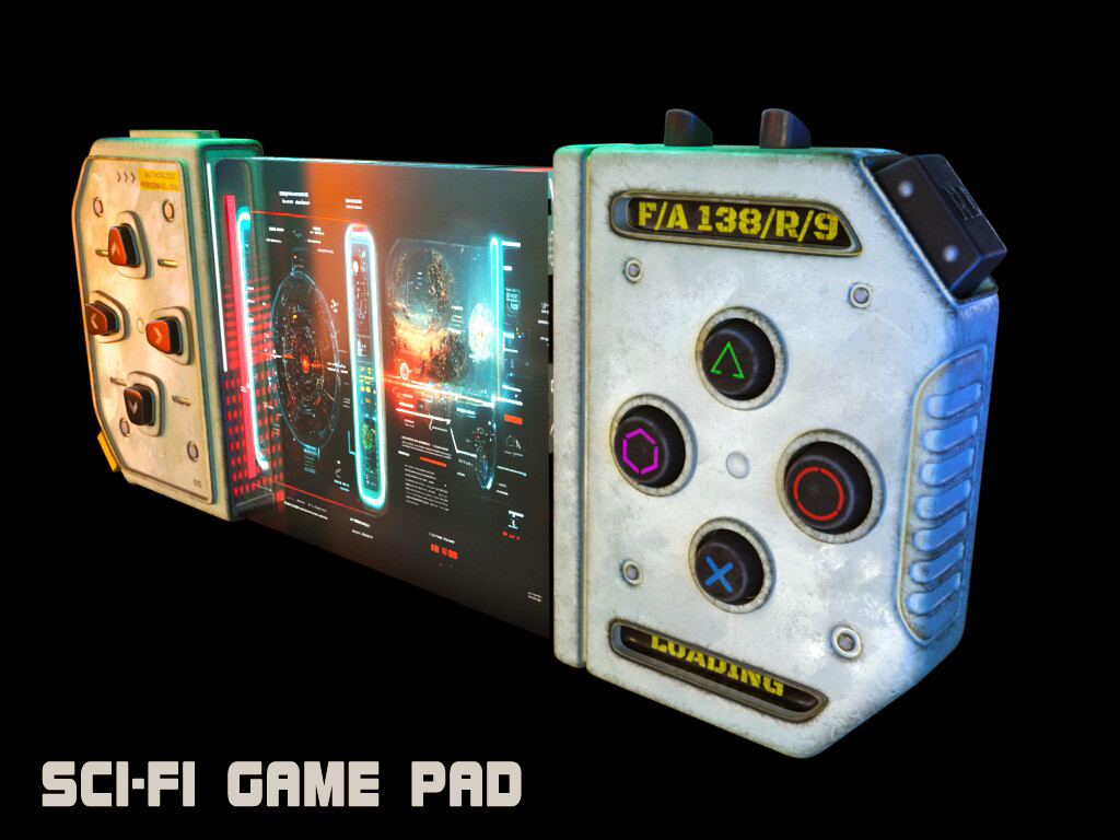 ArtStation - SCI-Fi Game Pad