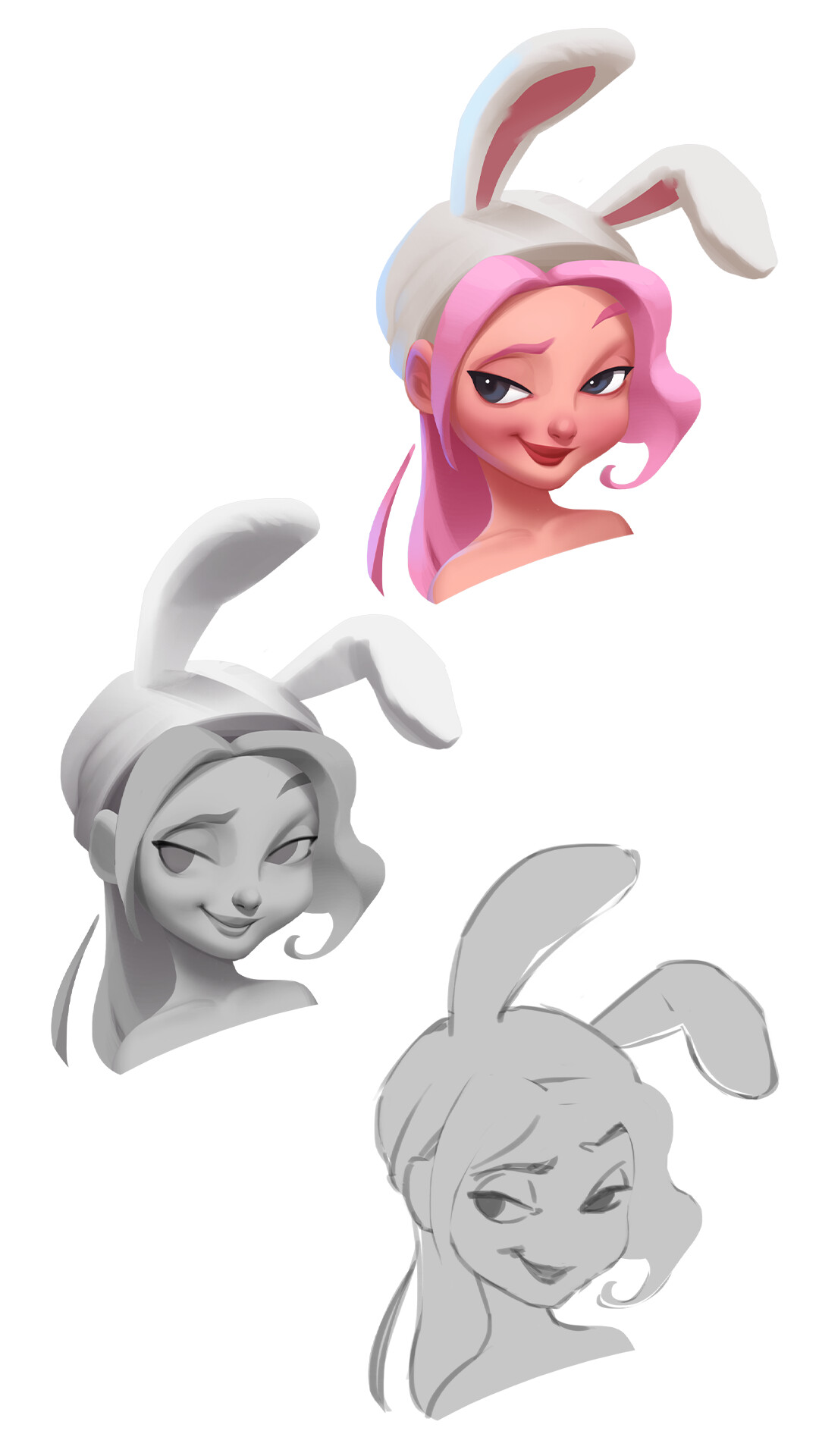 ArtStation - Rabbit - girl