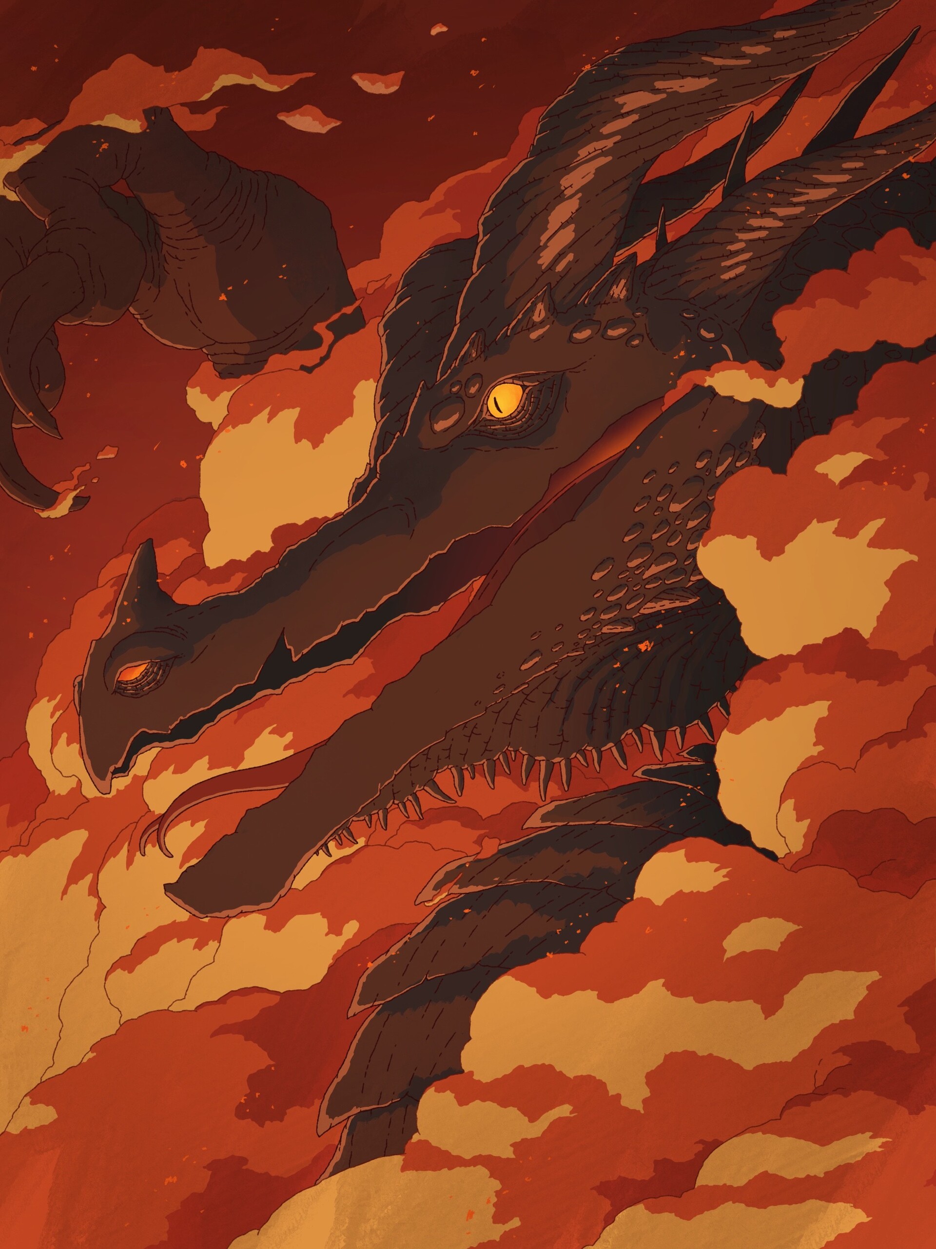 ArtStation - Flame Drake