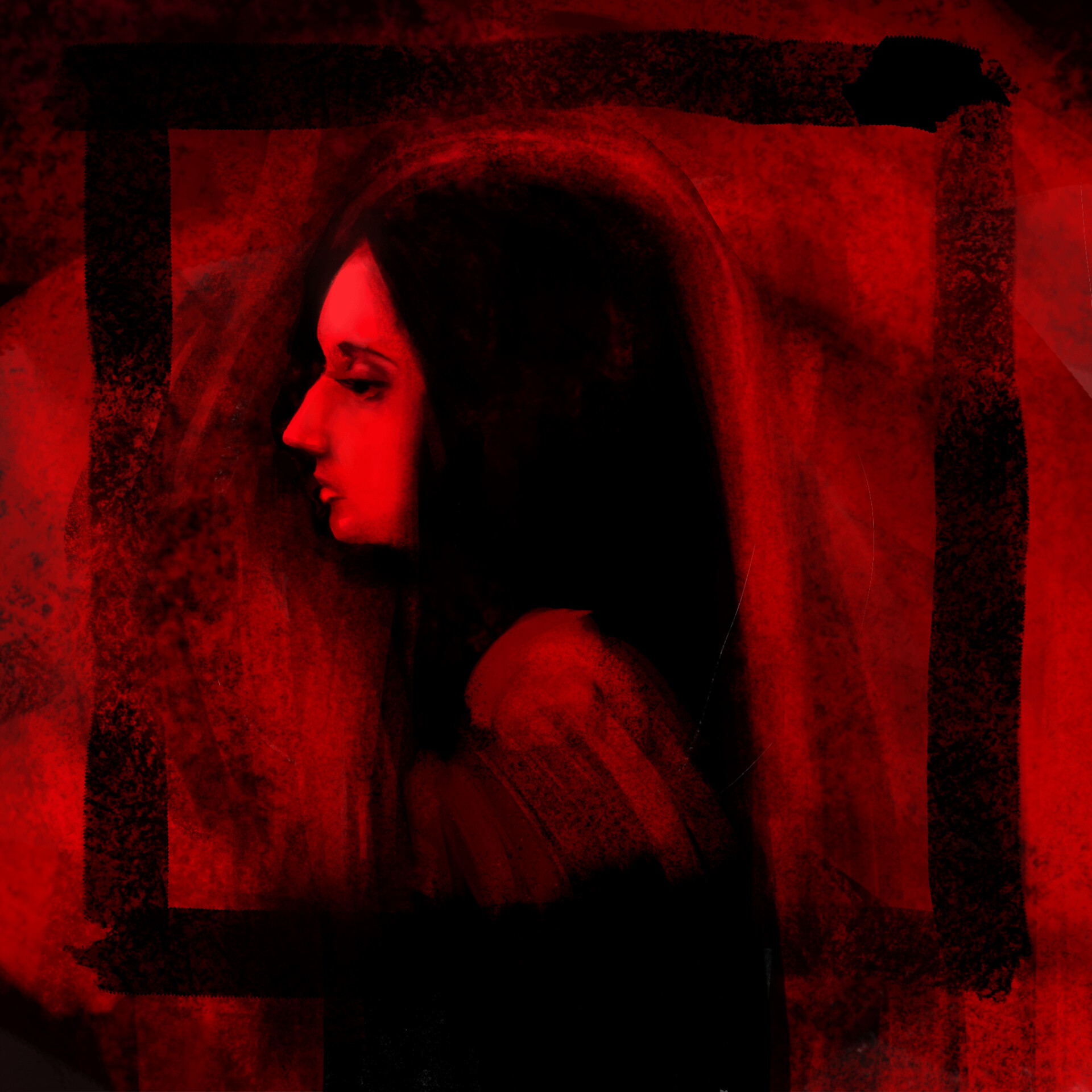 ArtStation - Melancholy in Red