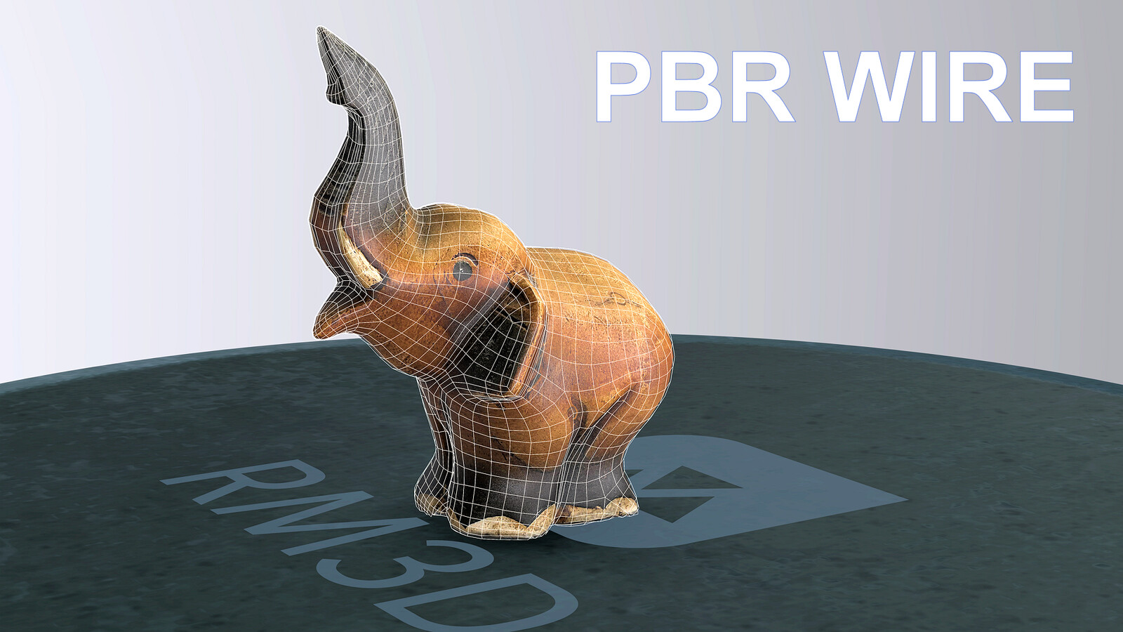 RM3D - RM3D Elephant Wooden Statue - FREE