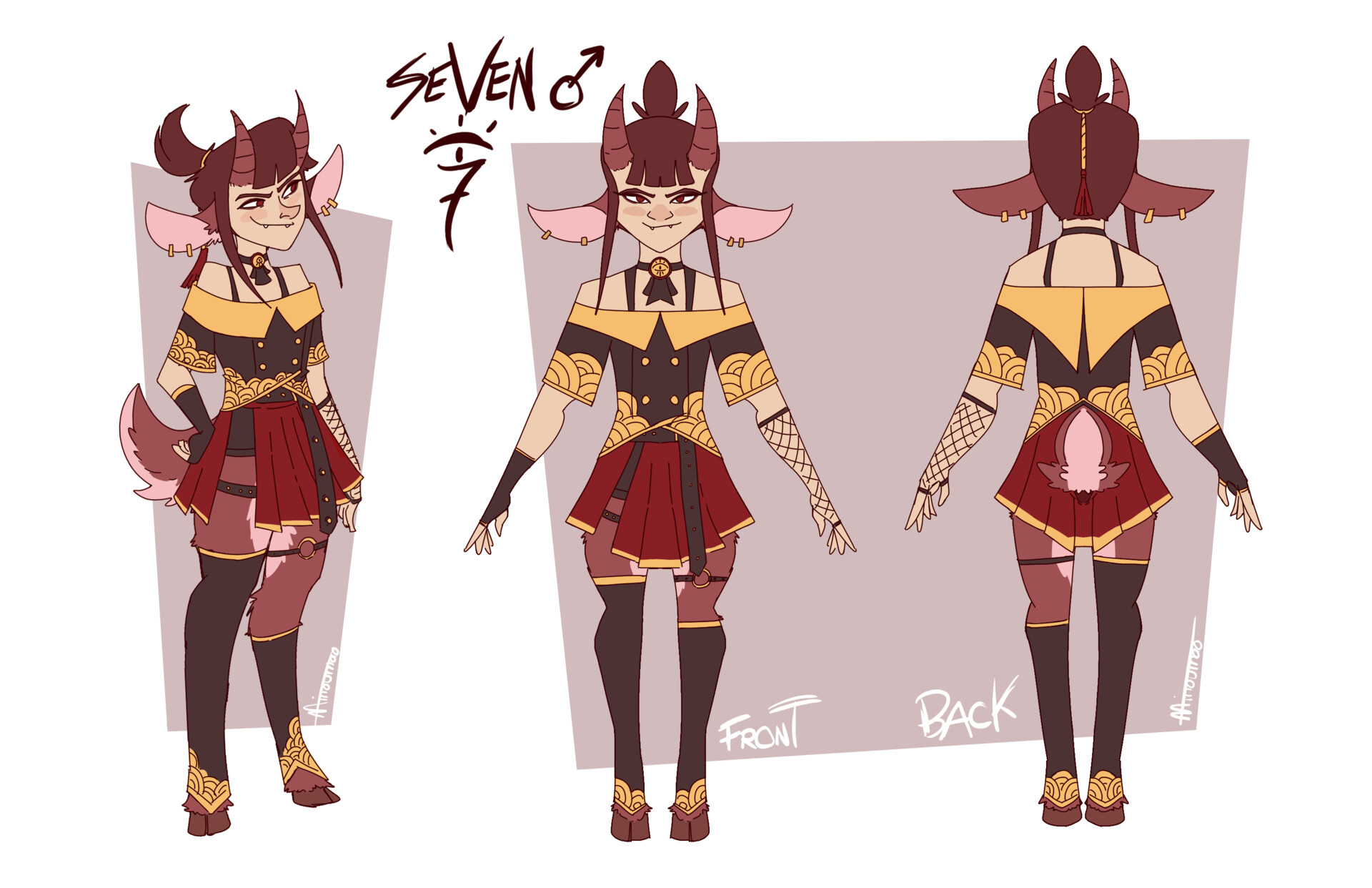 ArtStation - Seven Refrence Sheet