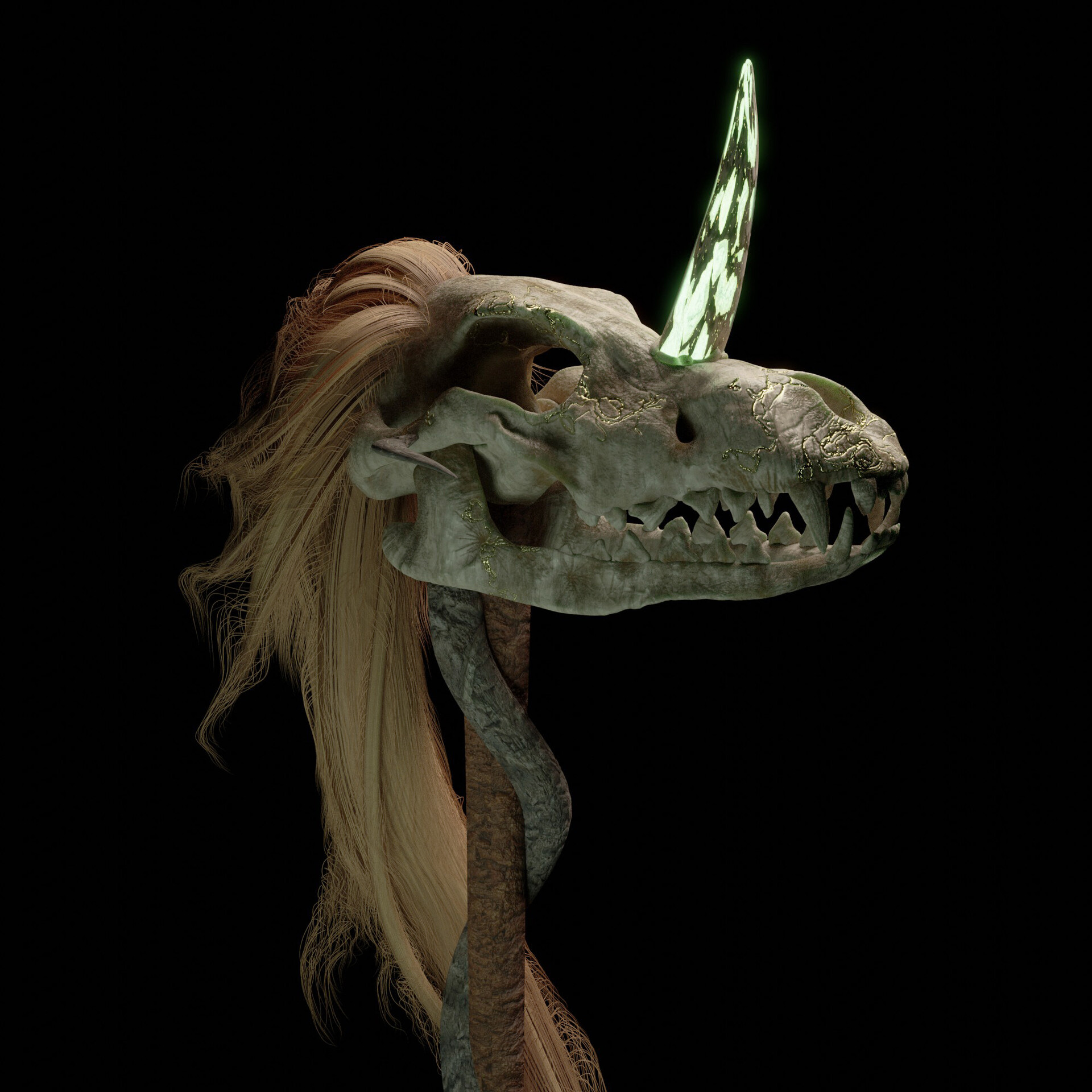 ArtStation - Fox Skull Wand