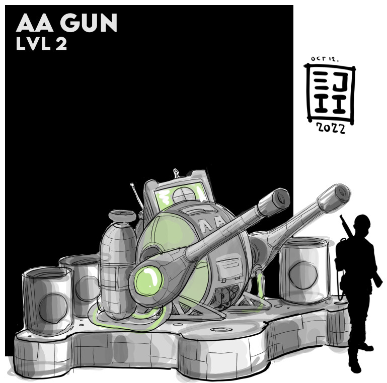 ArtStation - AA GUN CONCEPT DESIGN