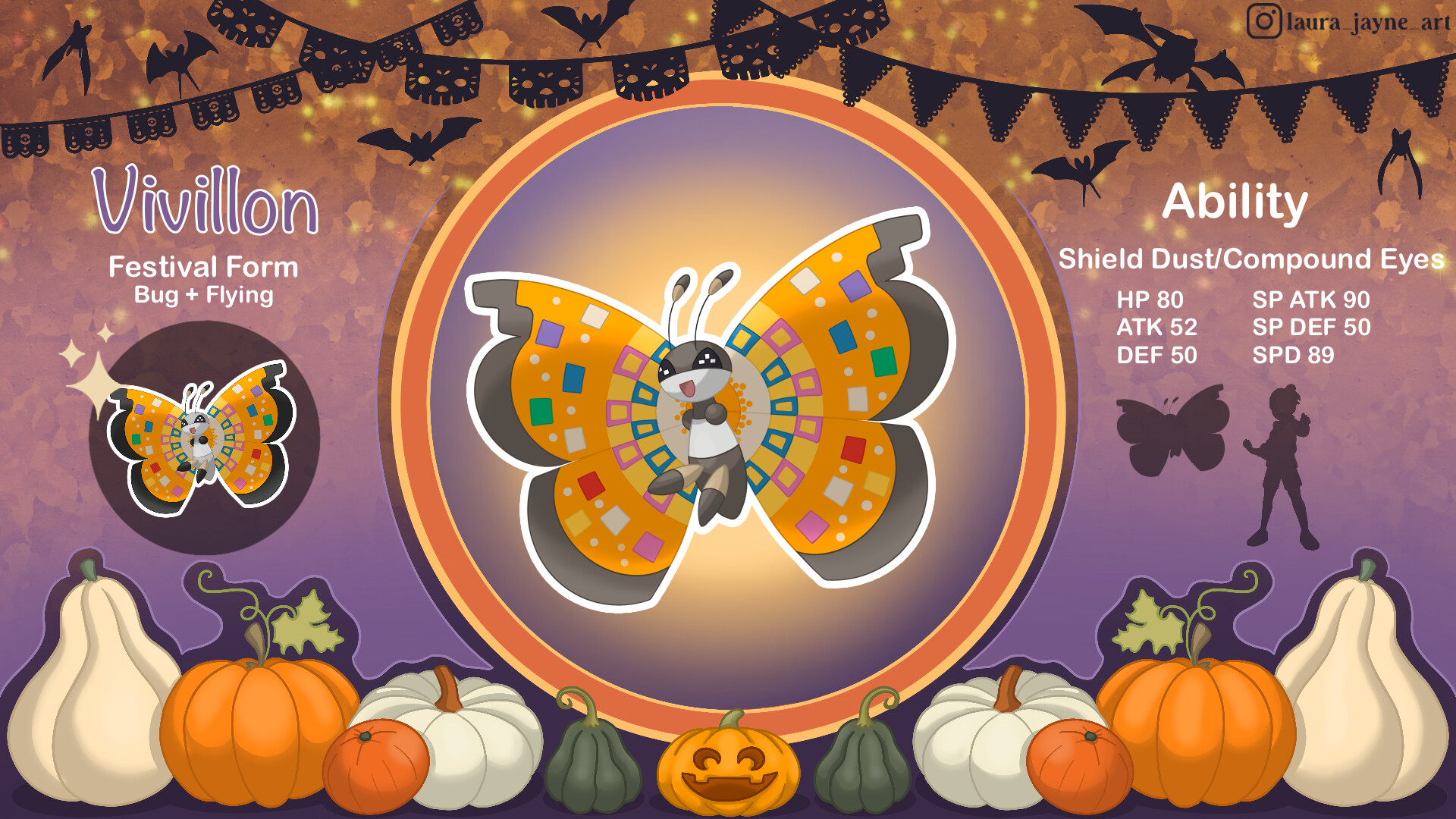 ArtStation - Hallowed Pokémon - Vivillon