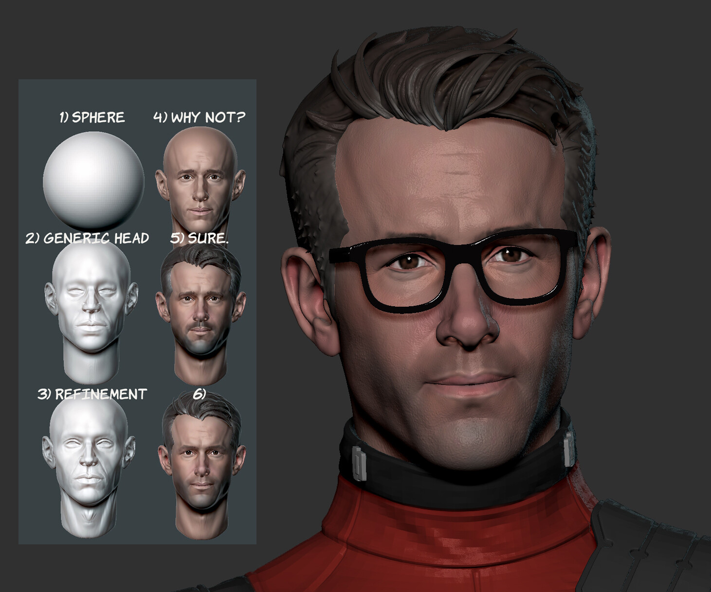 ArtStation - Recent face studies '22