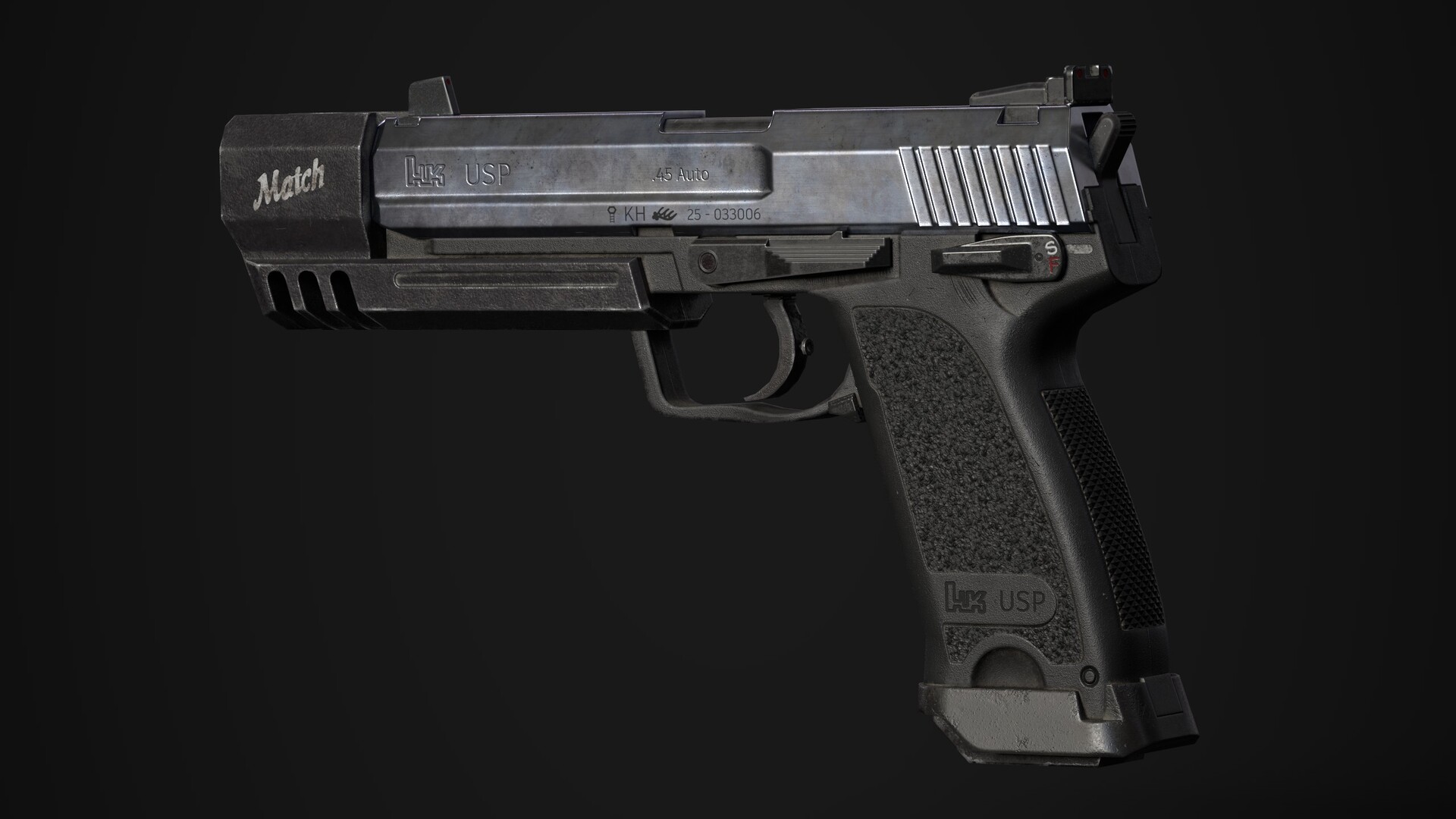 ArtStation - USP HK 45 Match