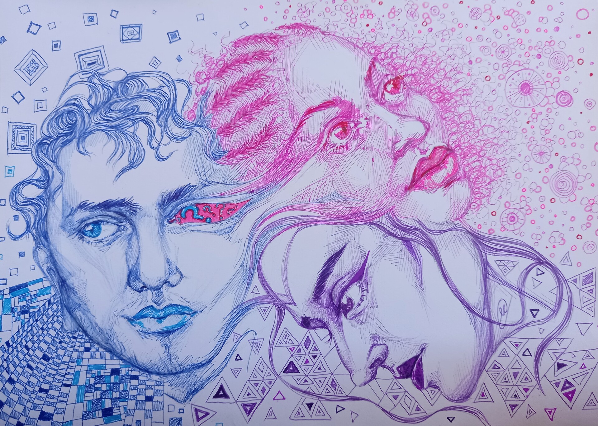 ArtStation - Ain't no like baby BI BI BI (pen drawing)